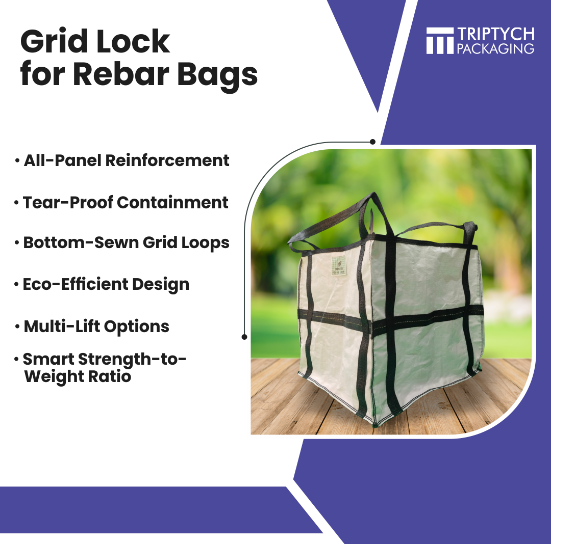 Gridlock for rebar bags — Triptych Packaging