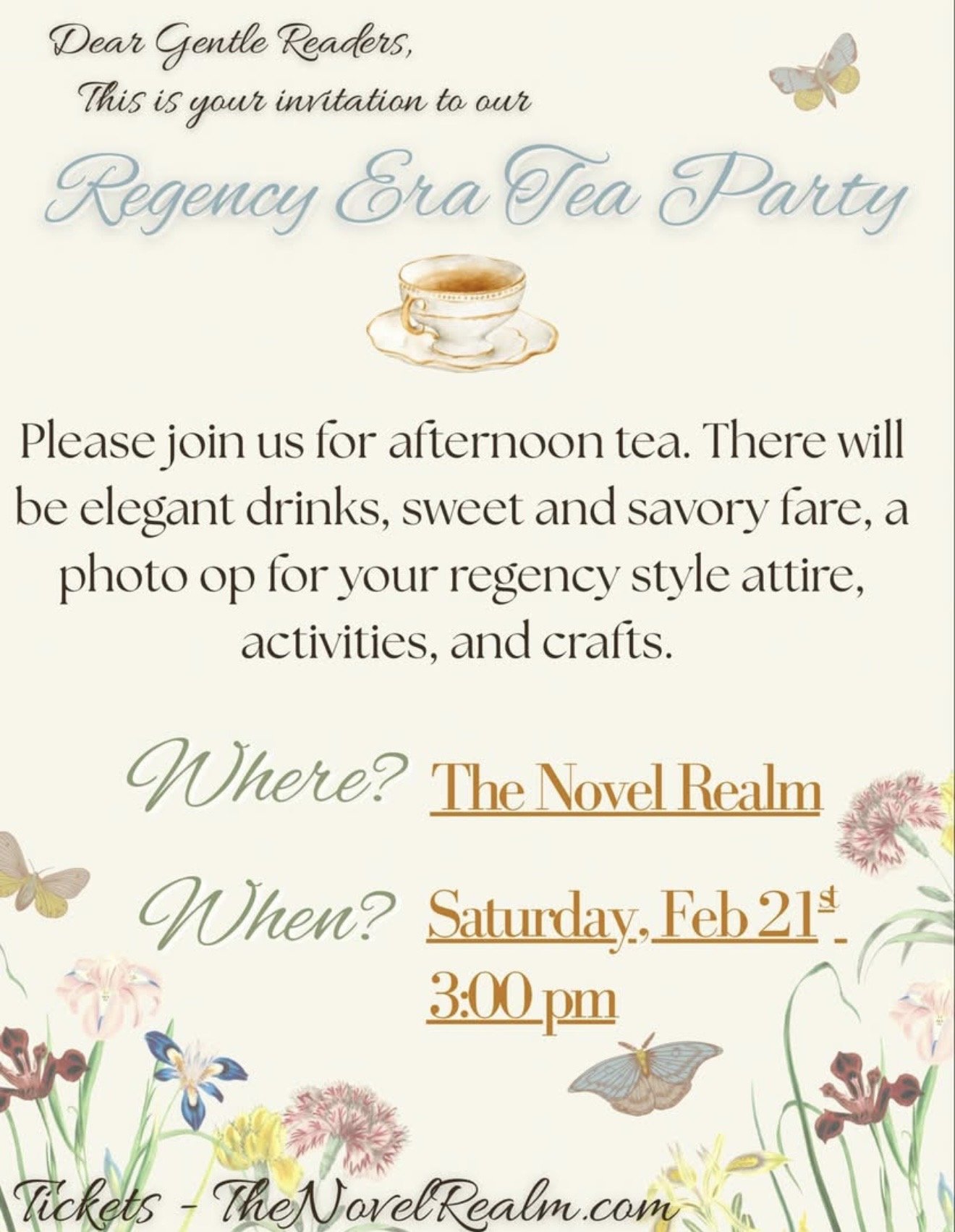 Regency Era Tea Party — The Novel Realm