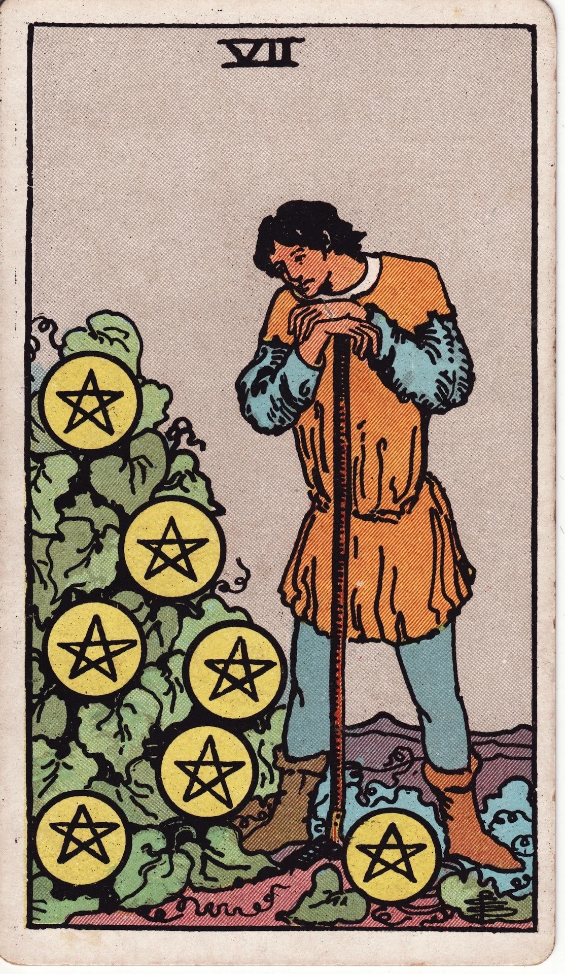 Seven of Pentacles Tarot Card Meaning – Patience & Long-Term Vision ...