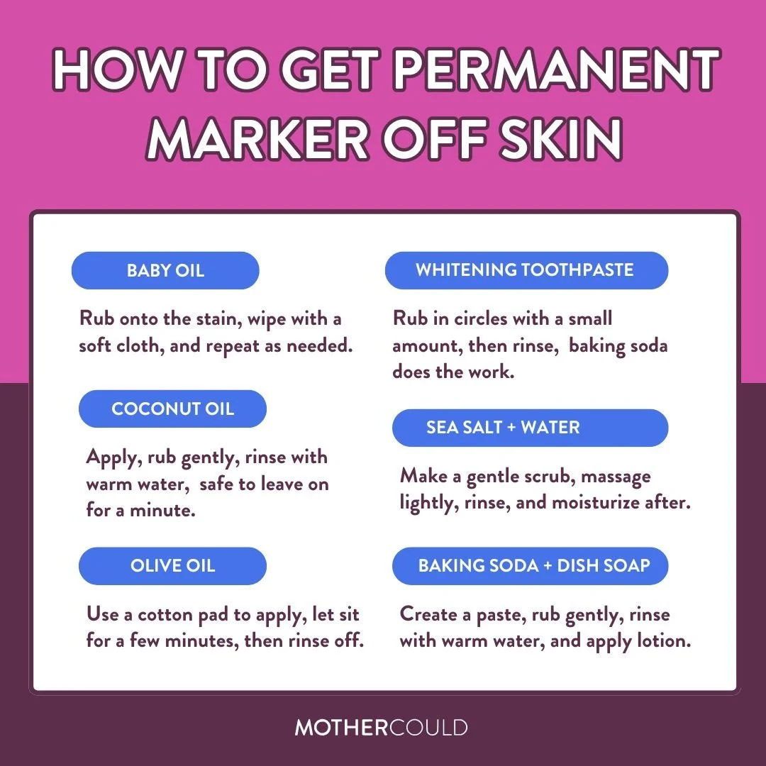 How to Get Permanent Marker Off of Skin Without Harsh Chemicals ...