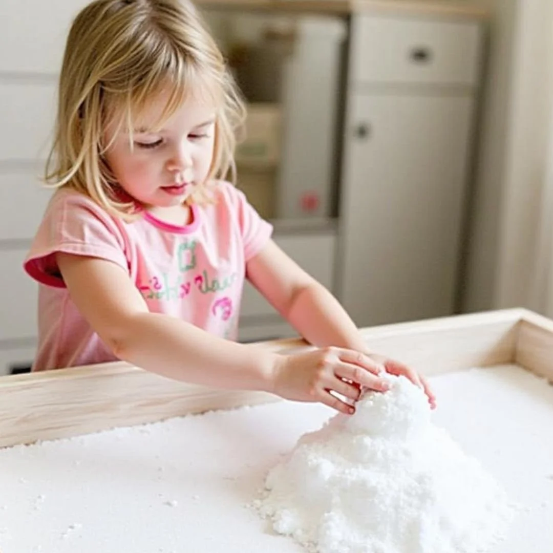 Sharing Some Sensory Play Ideas Using Artificial Snow | Mothercould