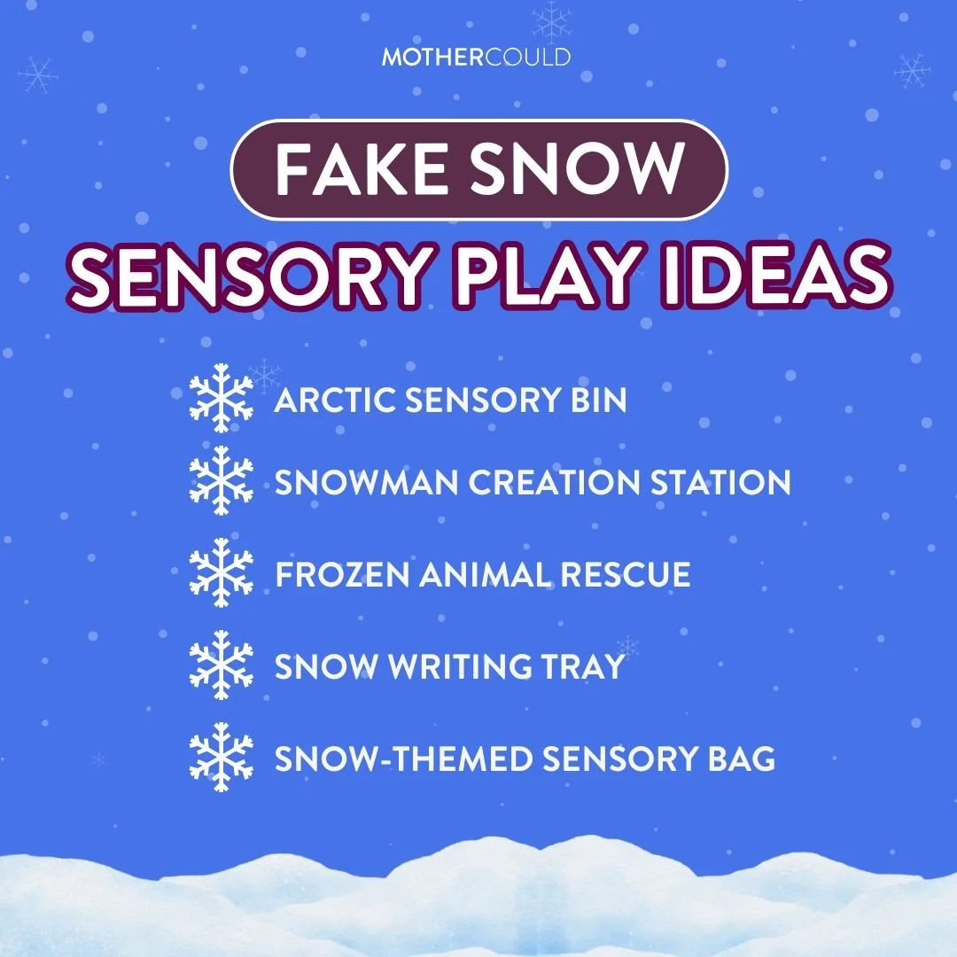 Sharing Some Sensory Play Ideas Using Artificial Snow | Mothercould