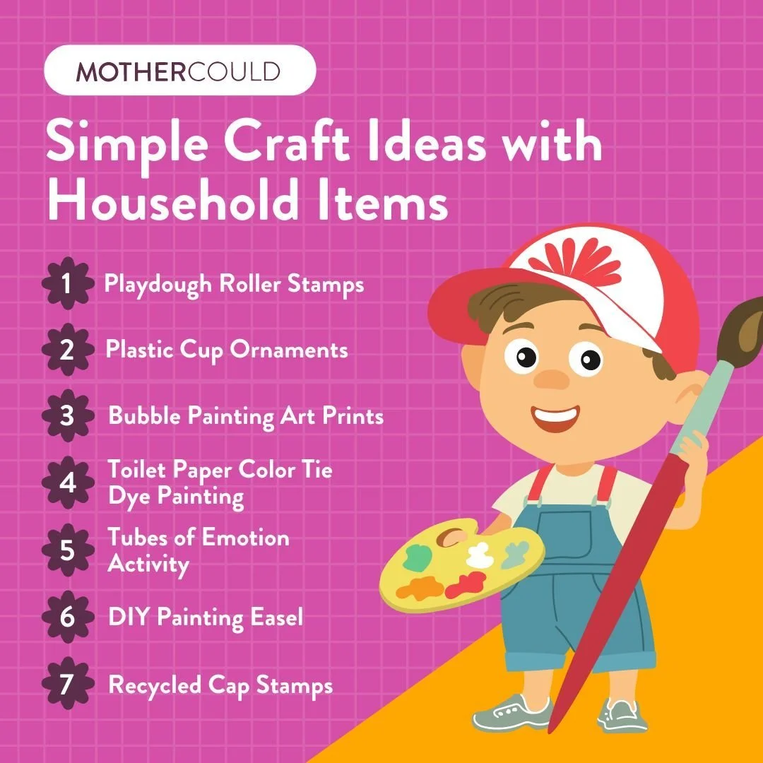 13 Simple Craft Ideas With Household Items | Mothercould