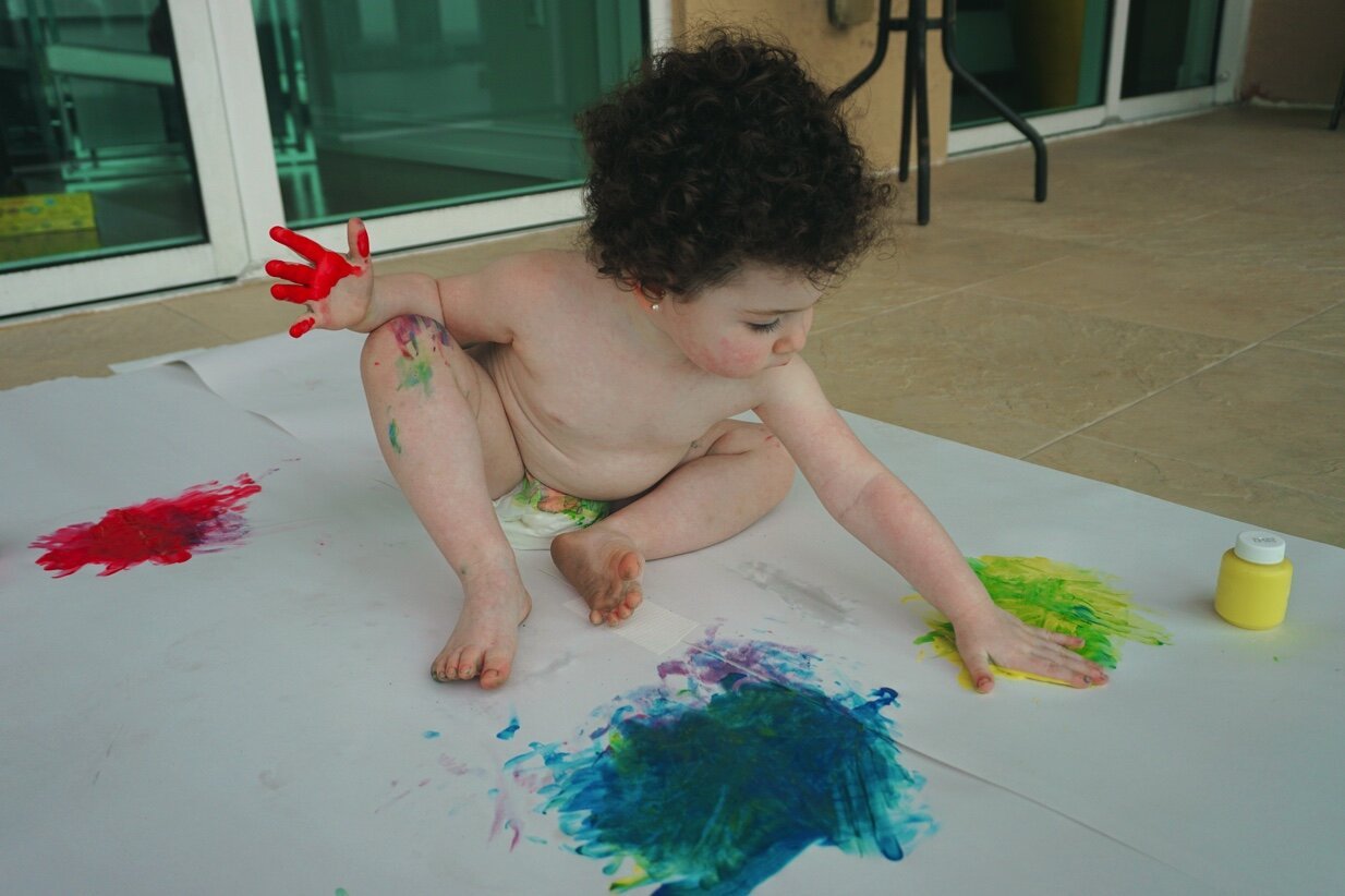 Color Mixing | Crayola Washable Kids Paint, Paper Roll, Tape | Mothercould