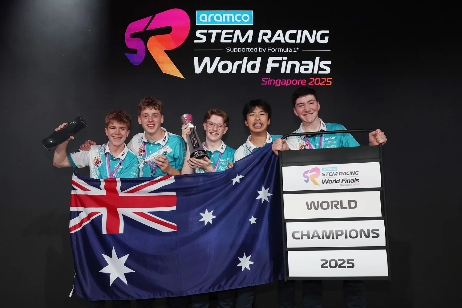 lunar crowned Aramco STEM Racing World Champions 2025 — STEM Racing Global