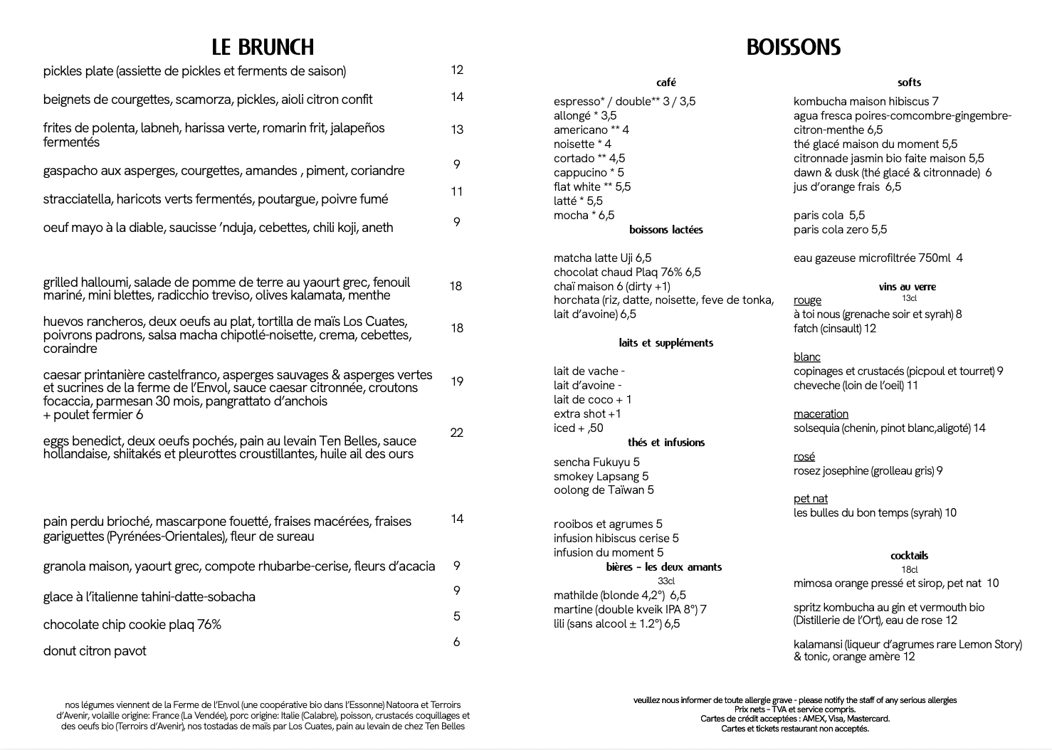 Chez Carrie - Restaurant Méditerranéen Californien et brunch végétal à ...