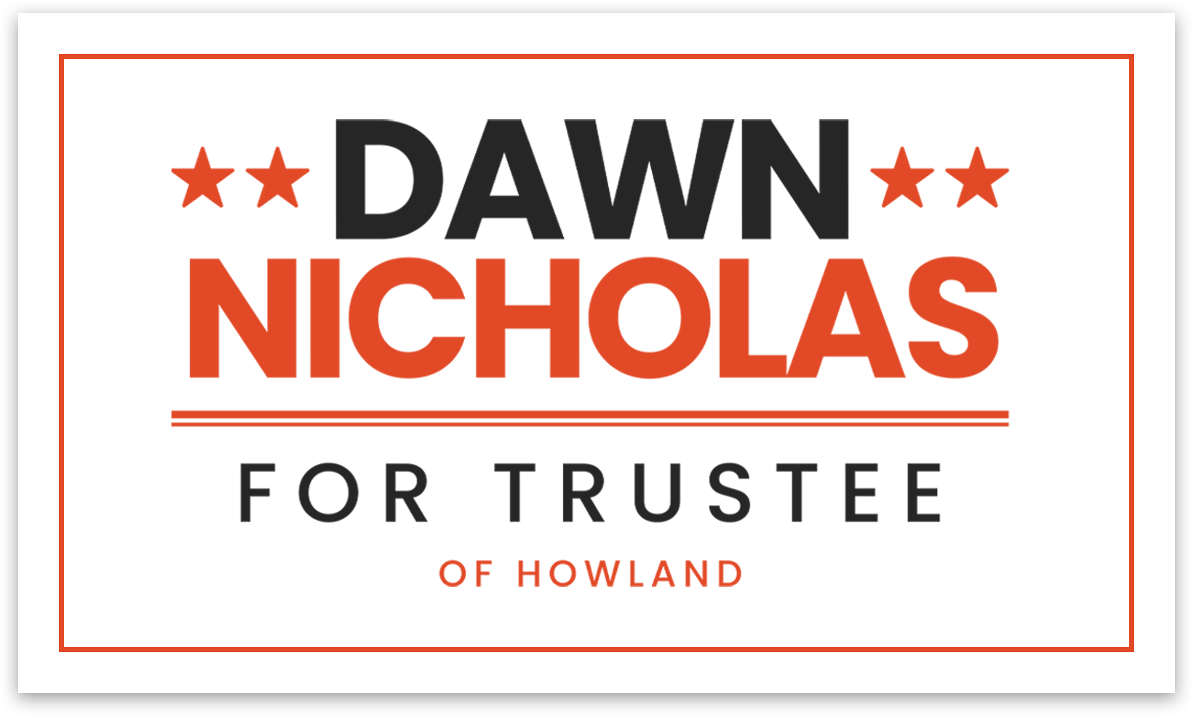 DN4T | Vote Dawn Nicholas for Howland Trustee