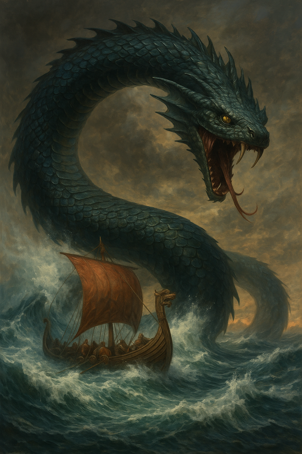 Jormungandr: The Midgard Serpent in Norse Mythology and Ragnarök — Wyrd ...