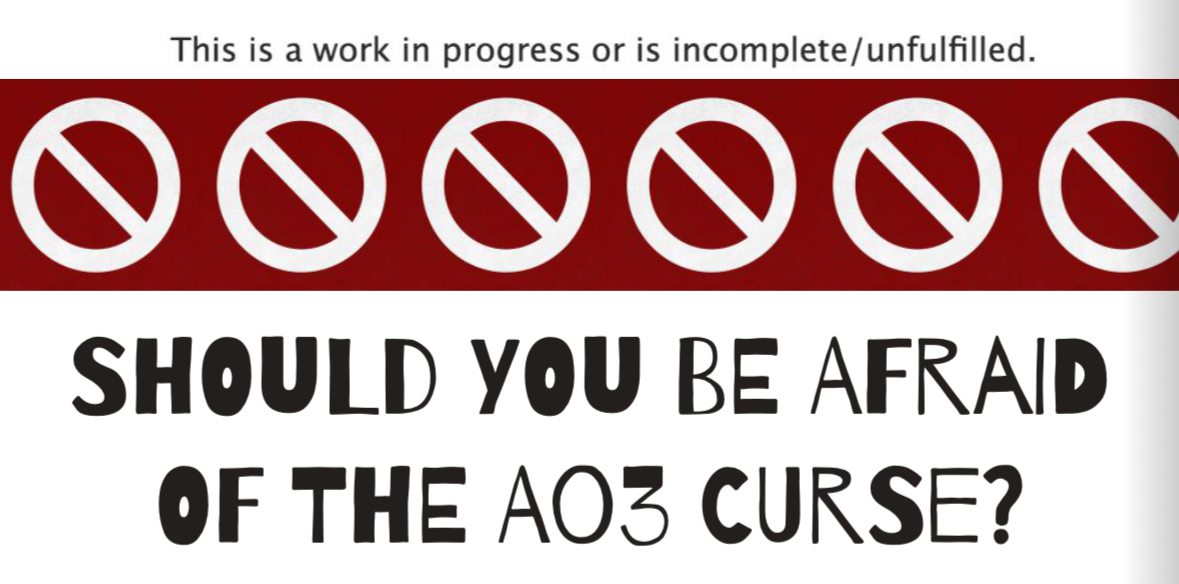 should you be afraid of the AO3 curse? — FANMADE magazine