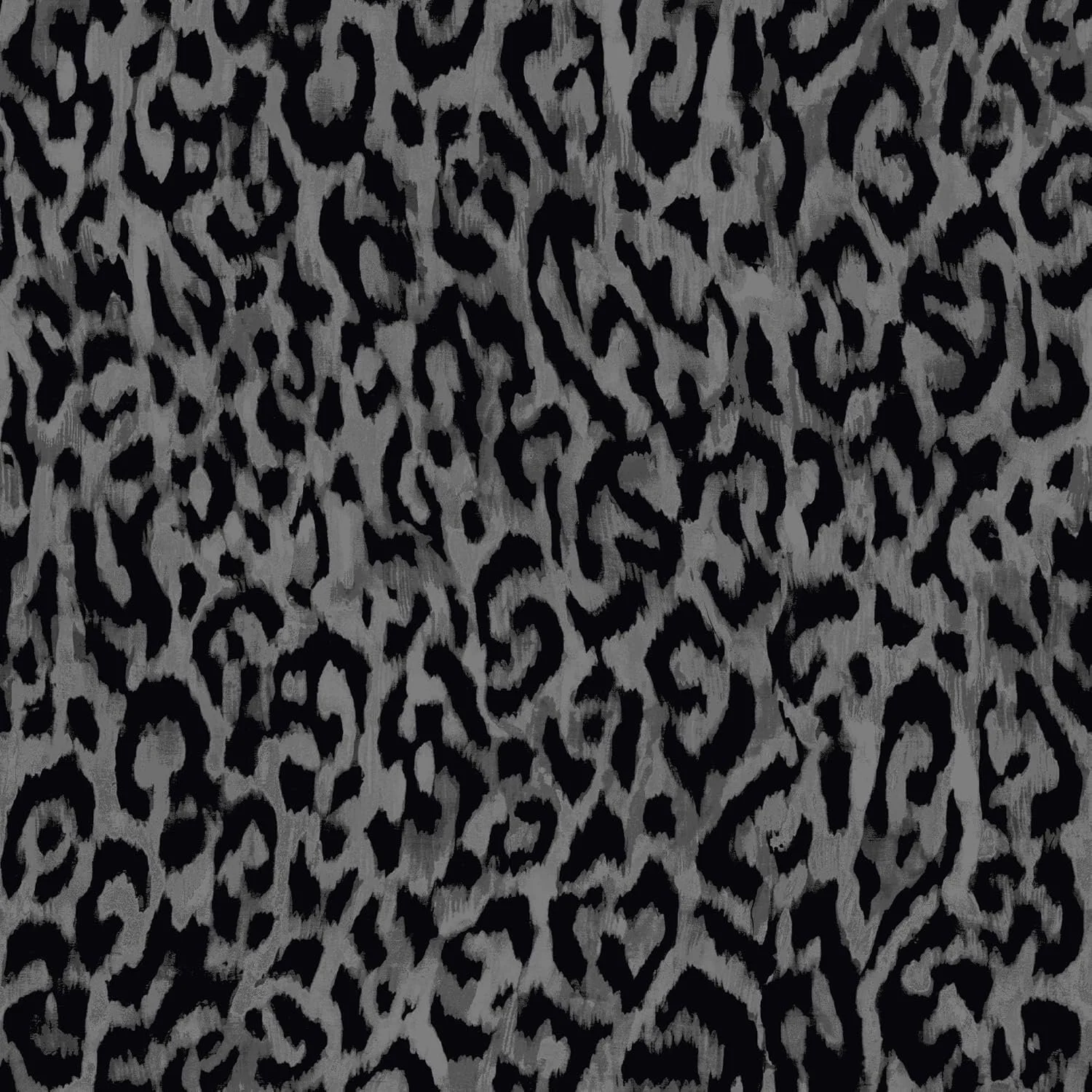 nicole miller Laid Back Leopard Black Peel & Stick Wallpaper Sale ...