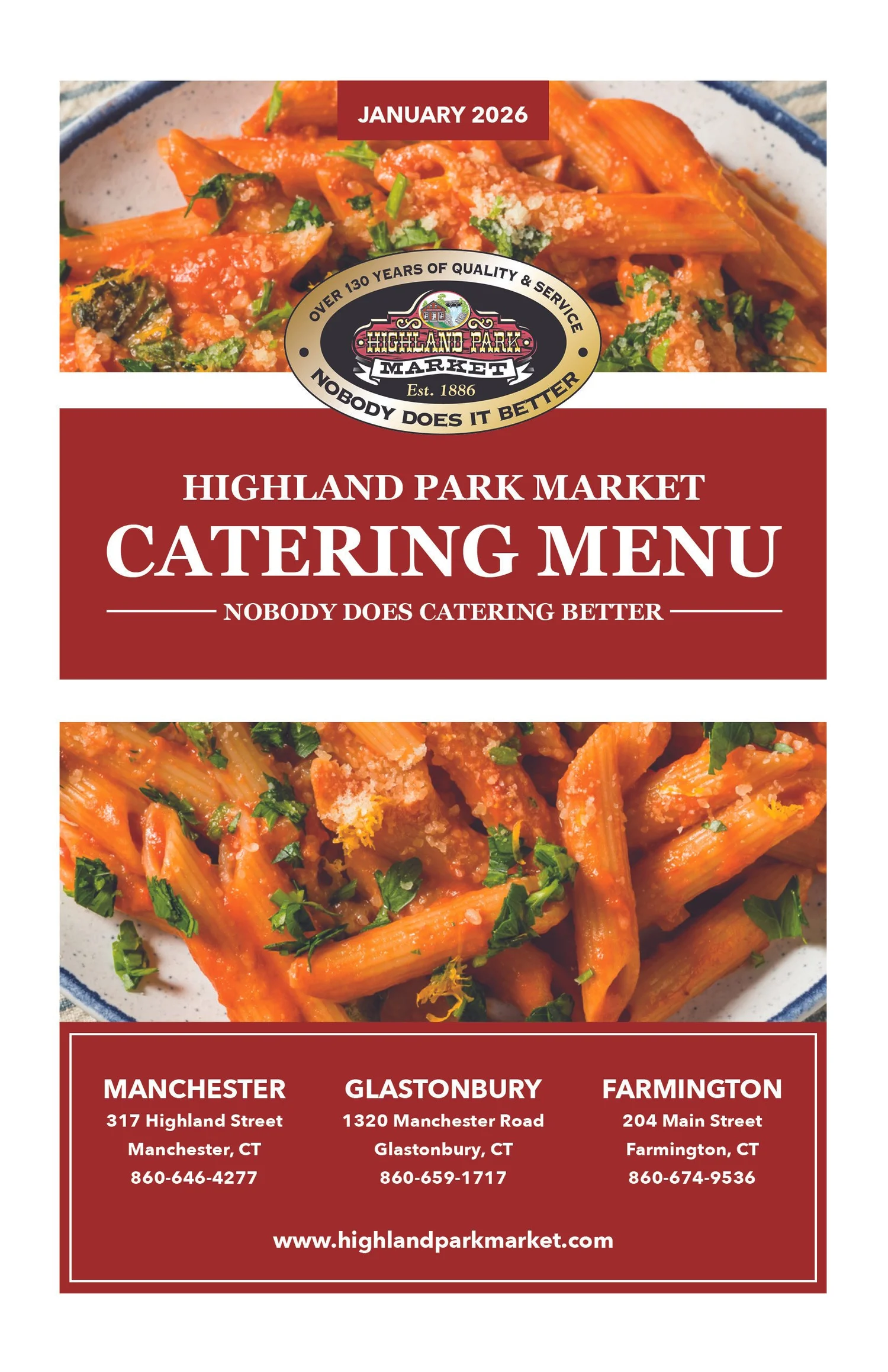 Highland Park Market | Menus — Highland Park Market