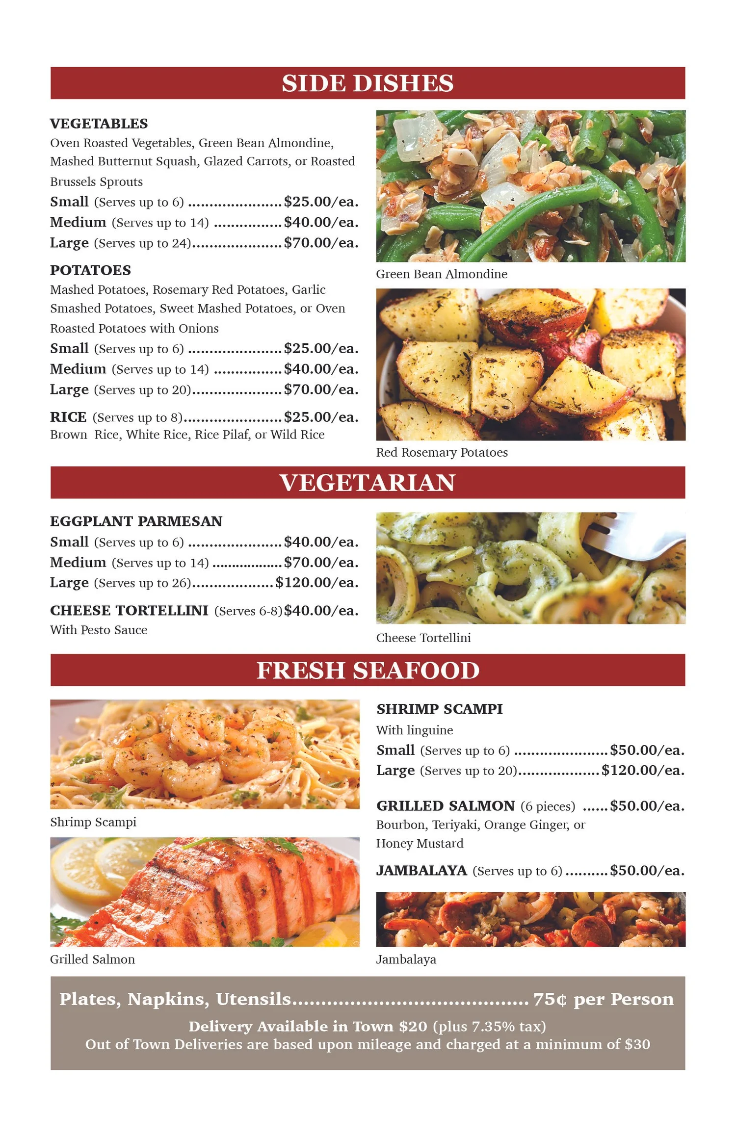 Highland Park Market | Menus — Highland Park Market