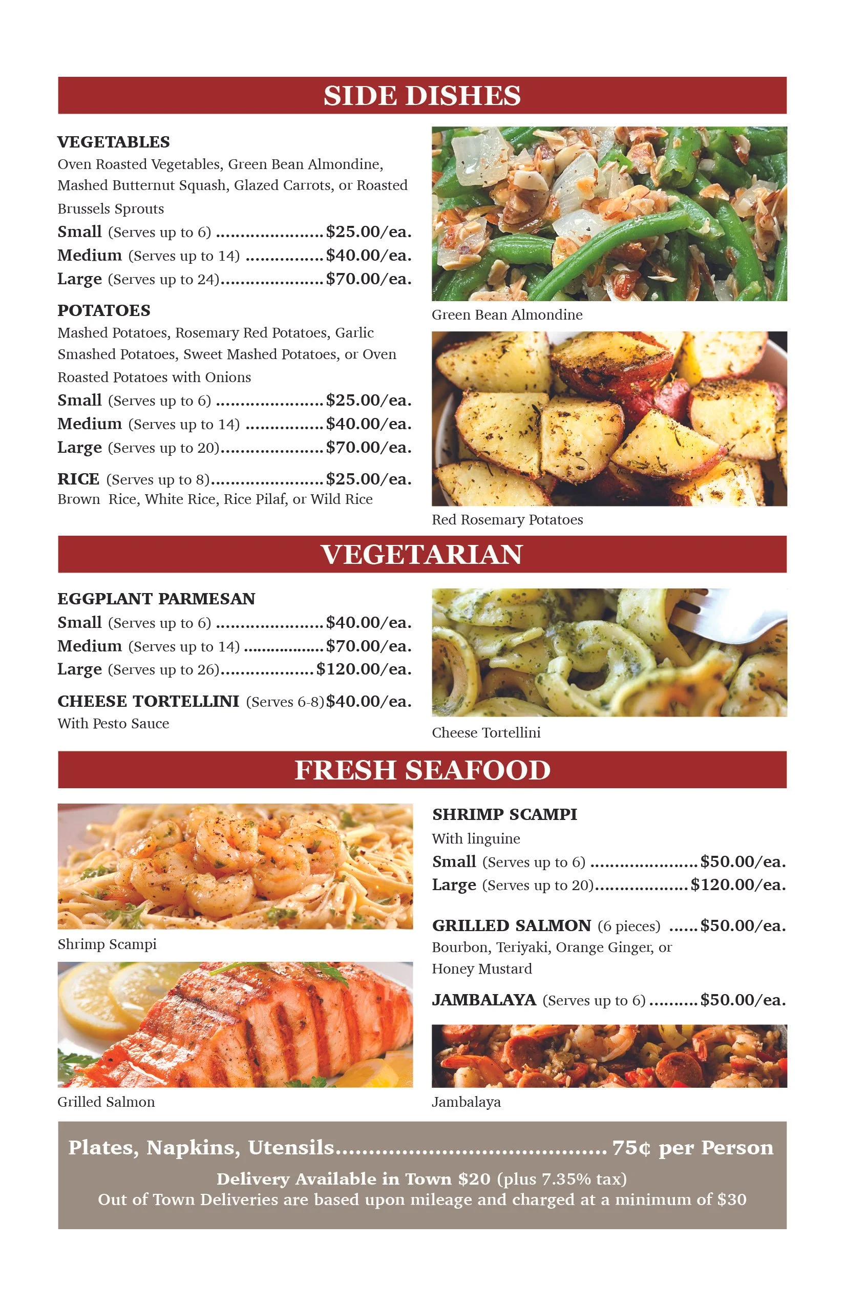 Highland Park Market | Menus — Highland Park Market
