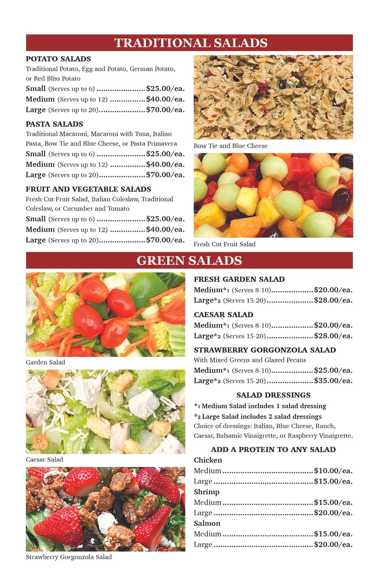 Highland Park Market | Menus — Highland Park Market