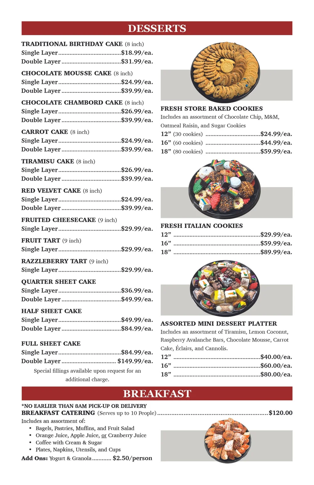 Highland Park Market | Menus — Highland Park Market