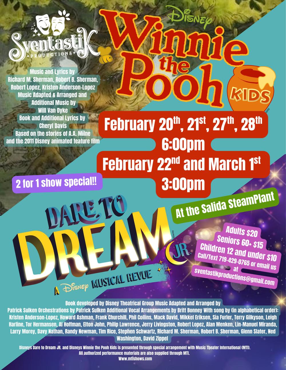 Sventastik Productions: Winnie the Pooh & Disney's Dare to Dream Jr ...