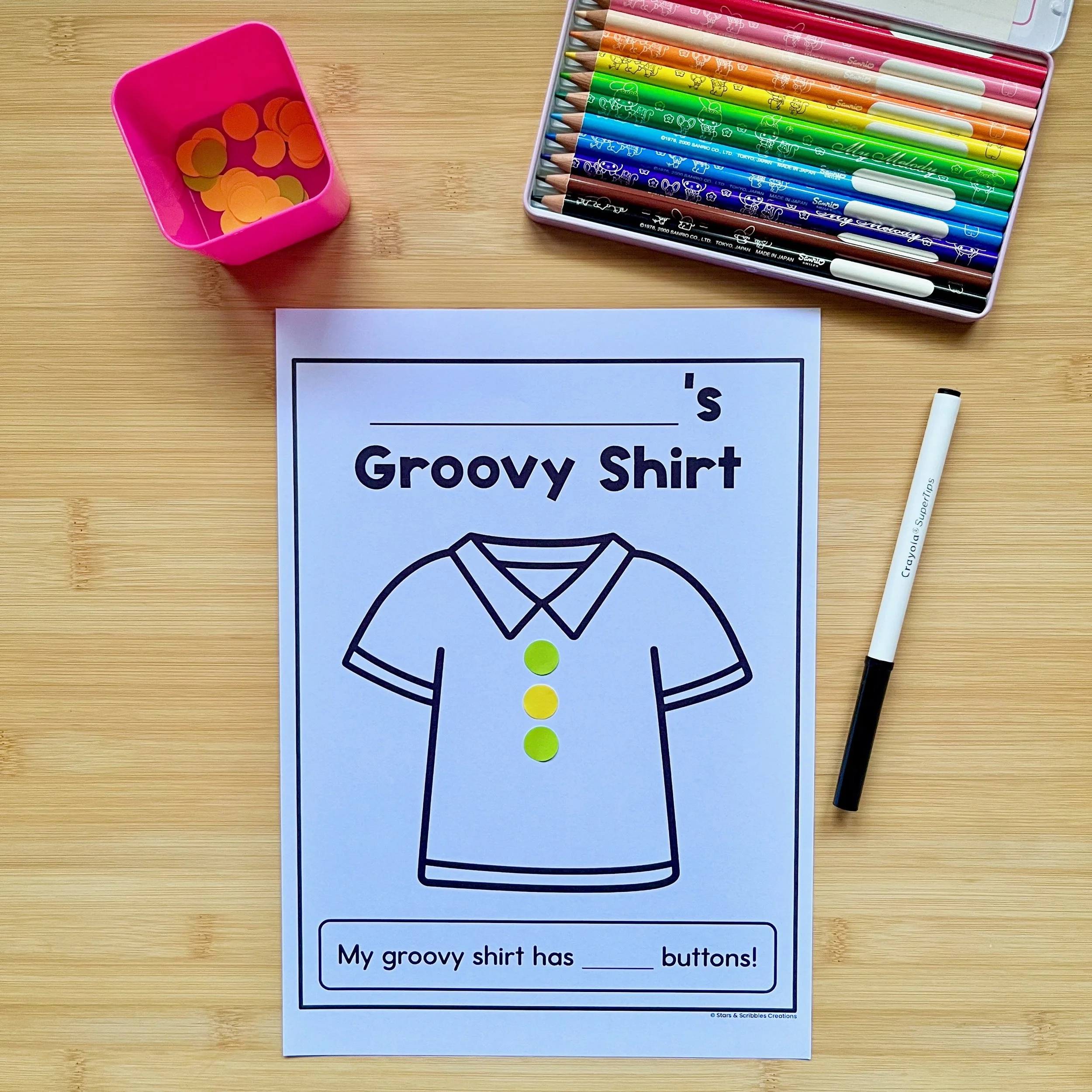 Pete the Cat and His Four Groovy Buttons Book Companion Activities ...