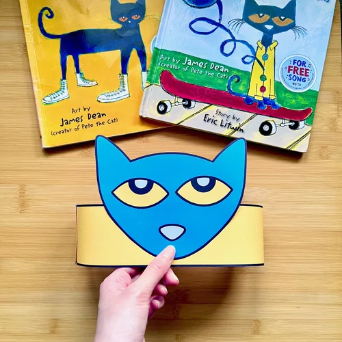 Pete the Cat Headband Craft | Free Printable Templates for Kids | Stars ...