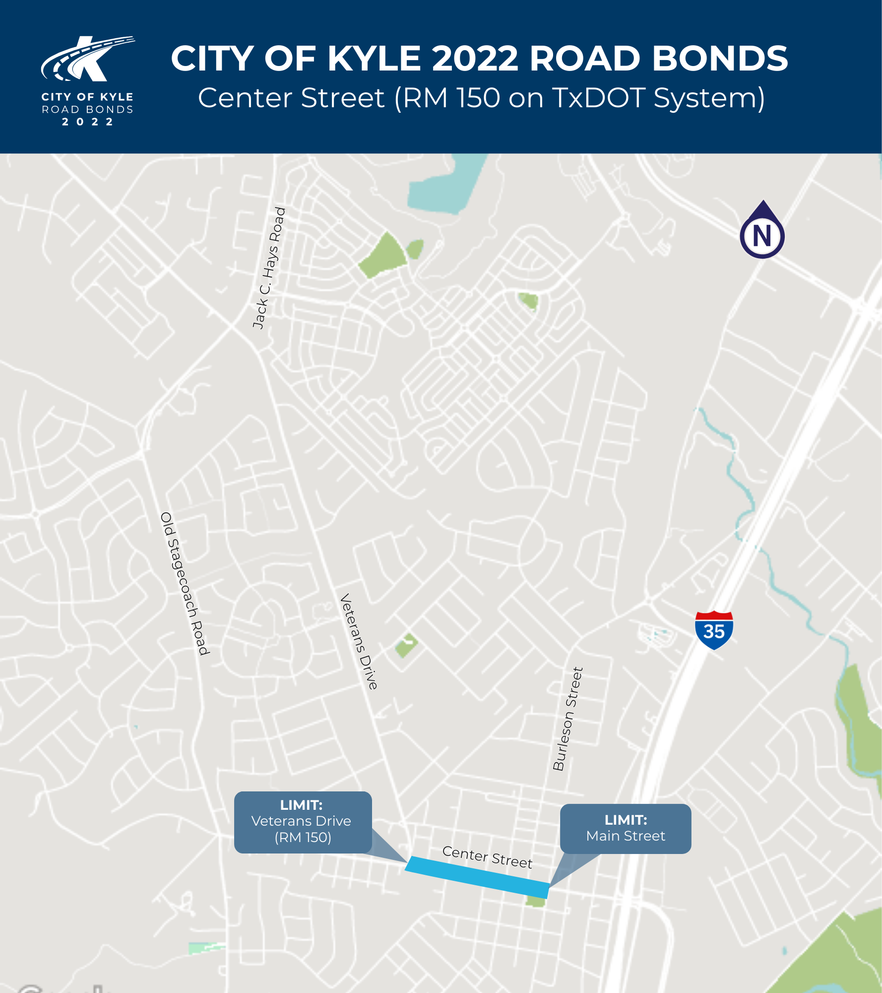 Center Street — City of Kyle 2022 Road Bonds