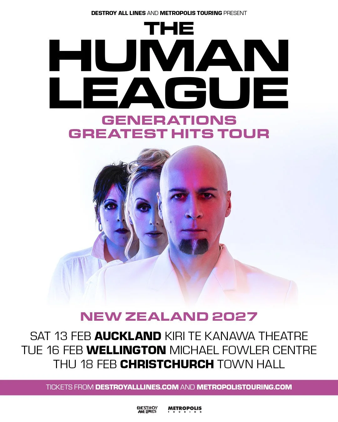Tour News - The Human League announce NZ tour - 29th January 2026 ...