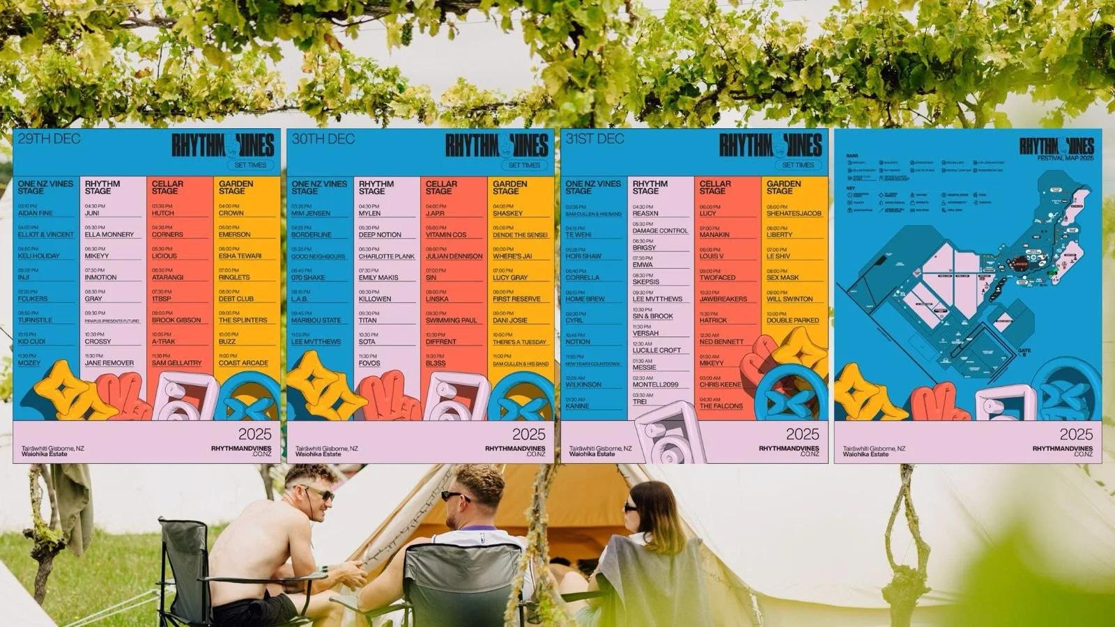 Tour News - Full schedule, map and final act dropped for Rhythm & Vines ...
