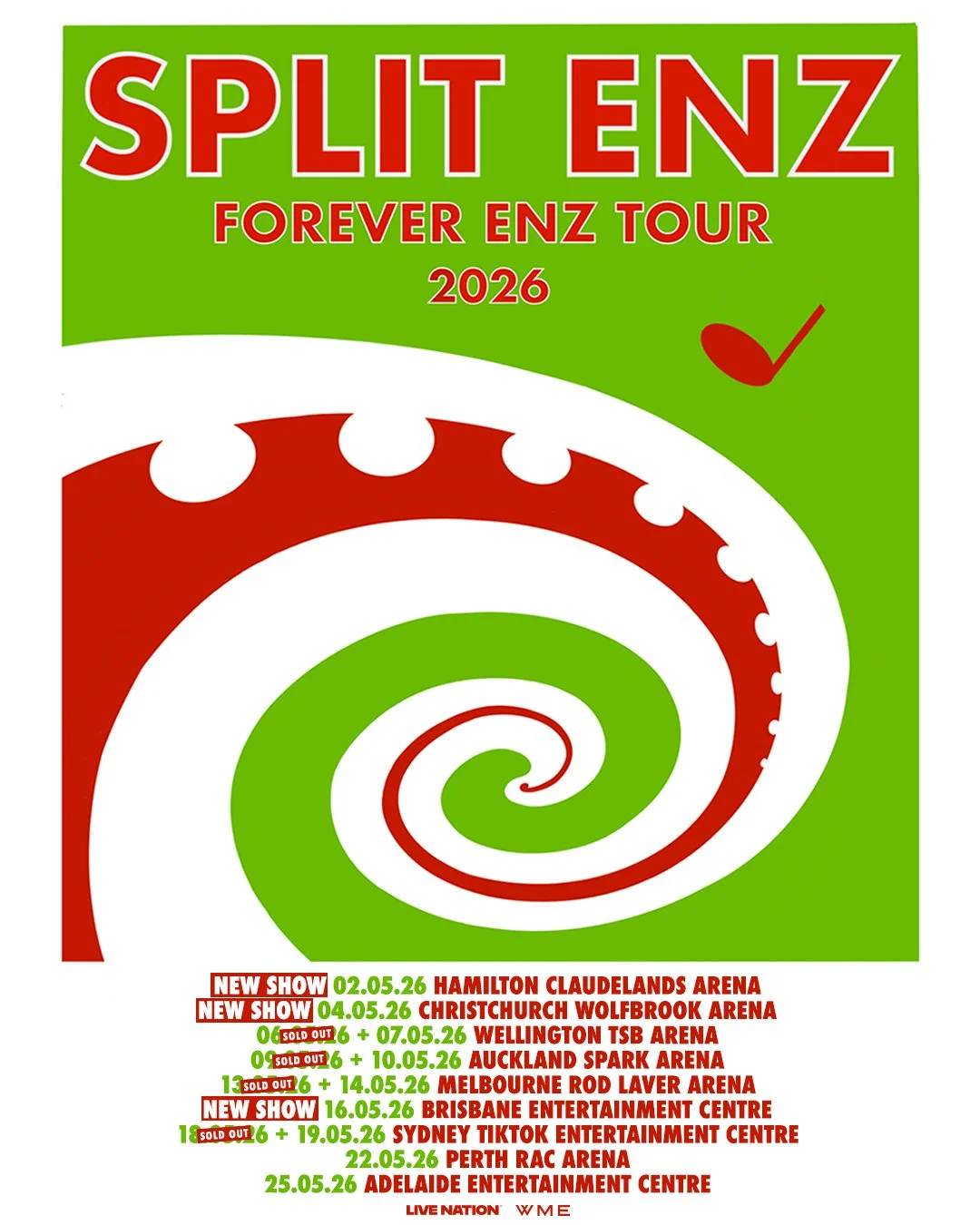 Split Enz - Forever Enz Tour - Christchurch - 4th May 2026 — Libel ...