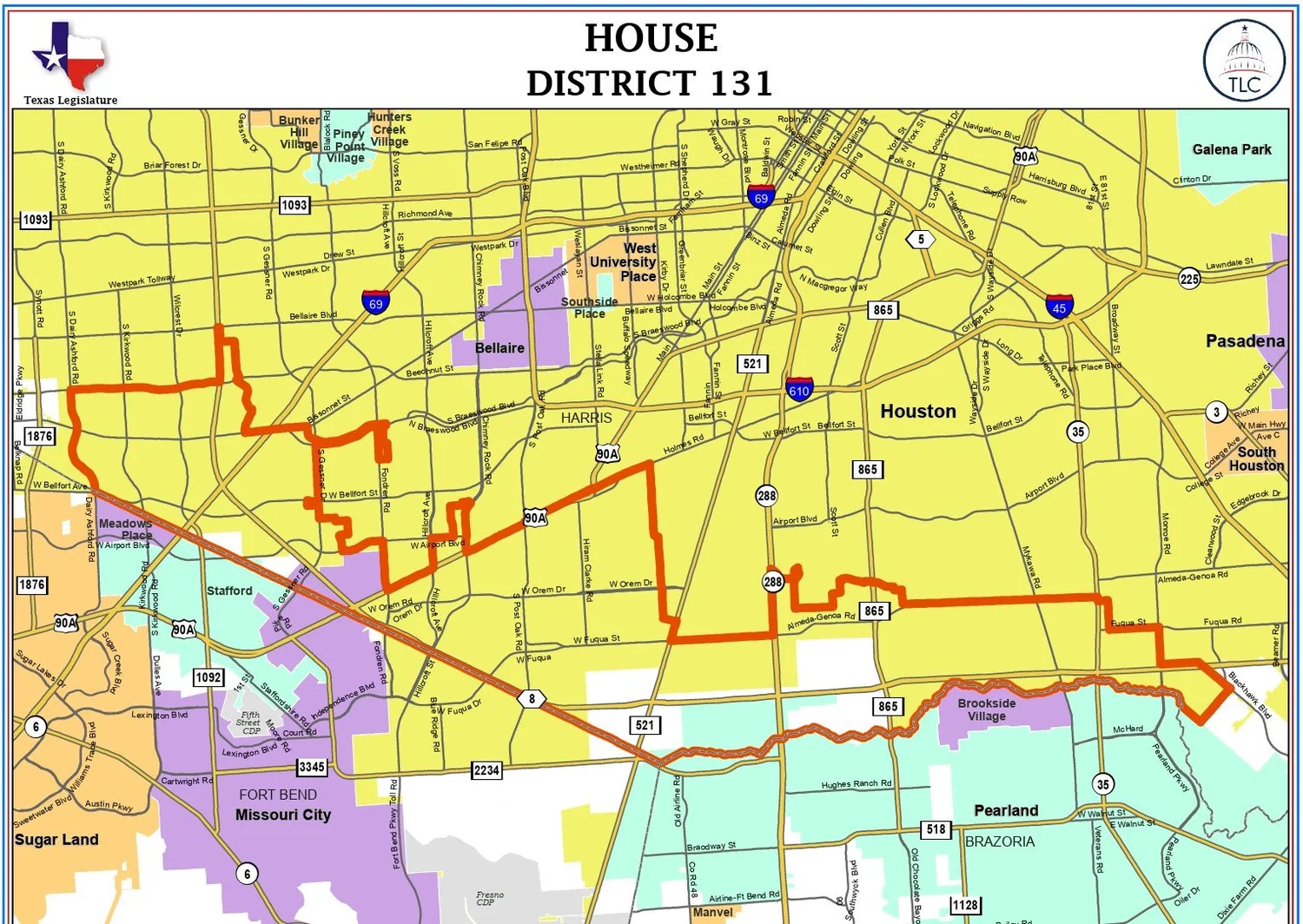 DISTRICT 131 MAP — Staci Childs for Texas House District 131