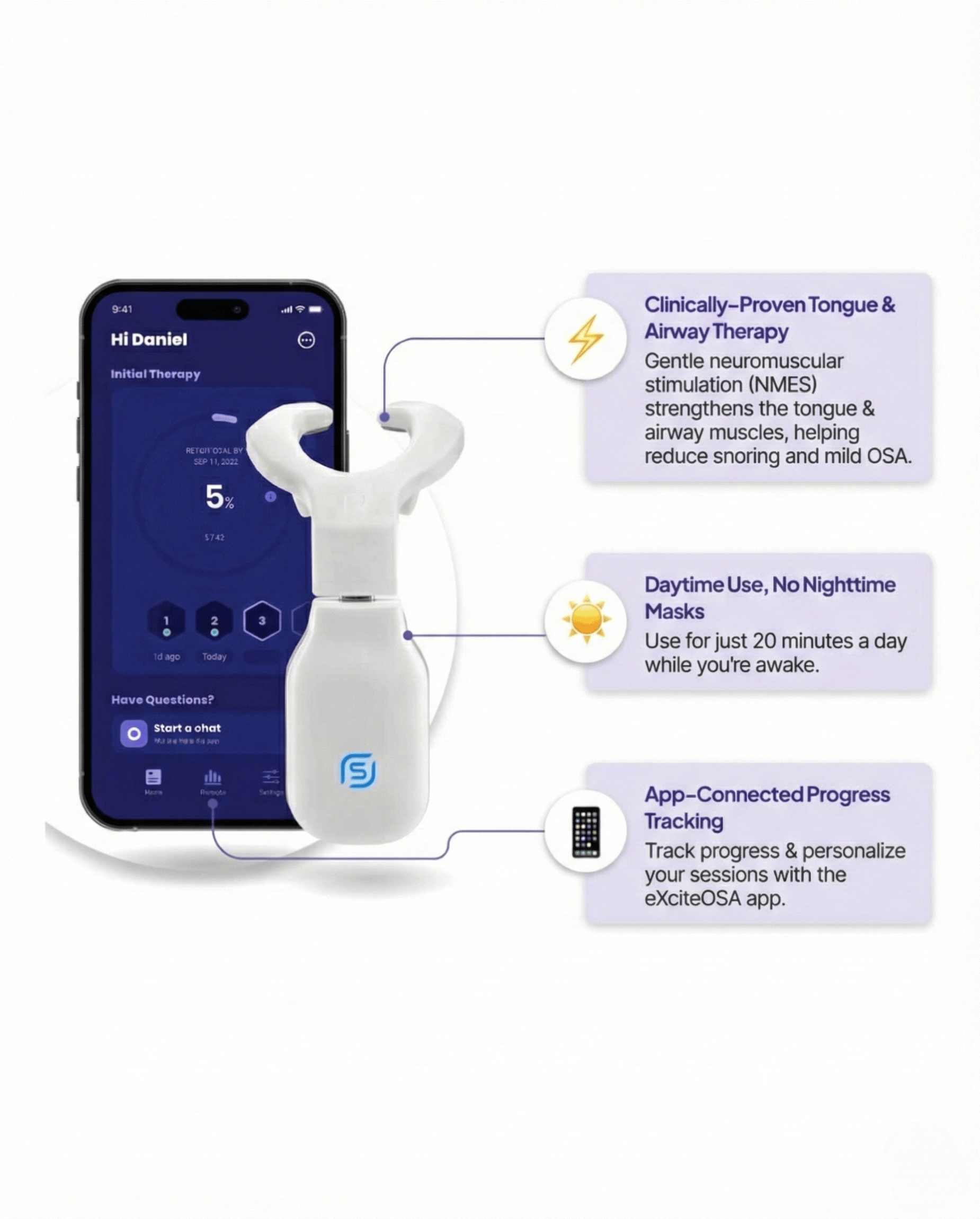 eXciteOSA Daytime Therapy — Sleep Balance Academy