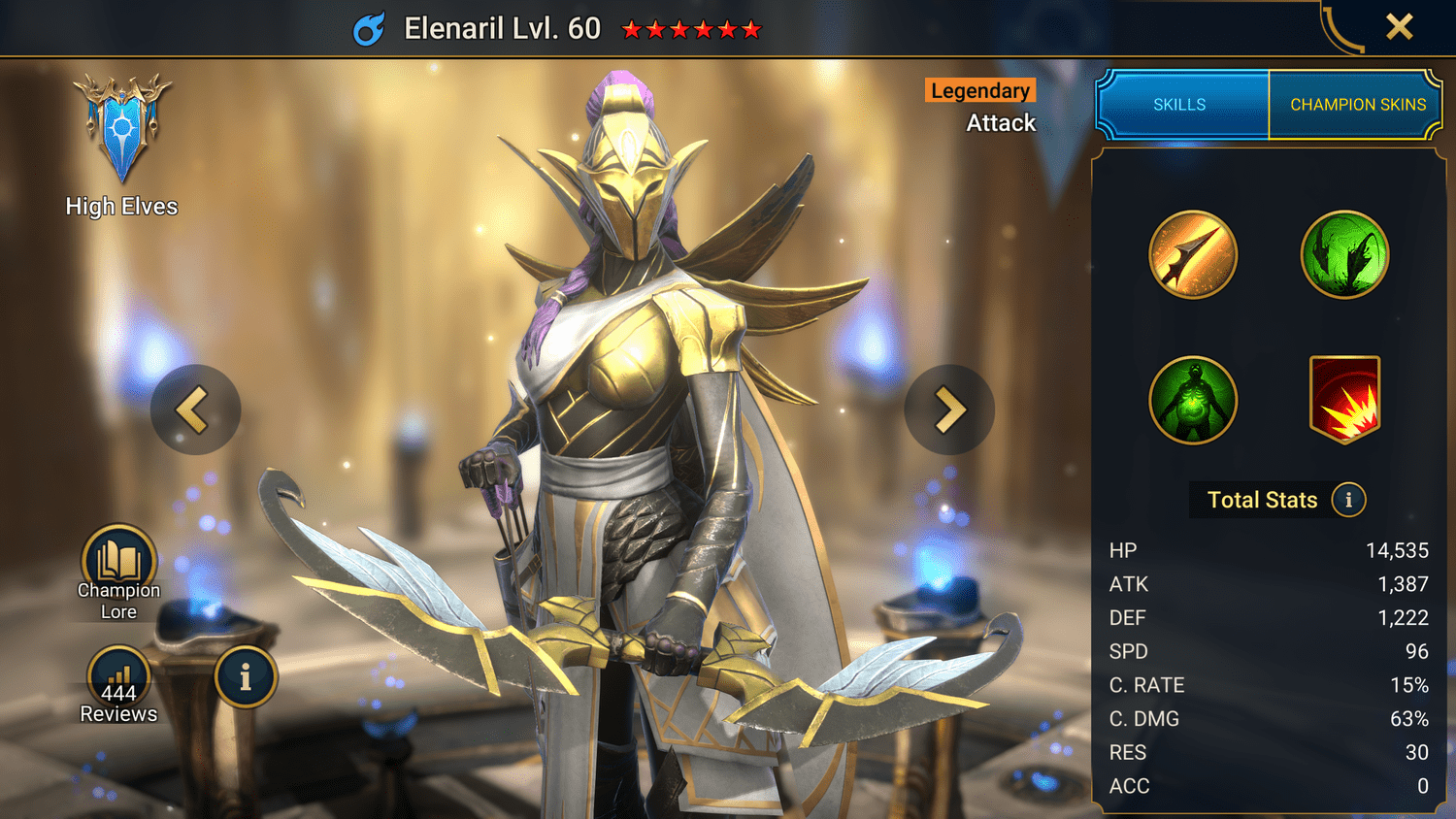 Elenaril Legendary Champion Build Guide: Masteries, Items and Blessings ...