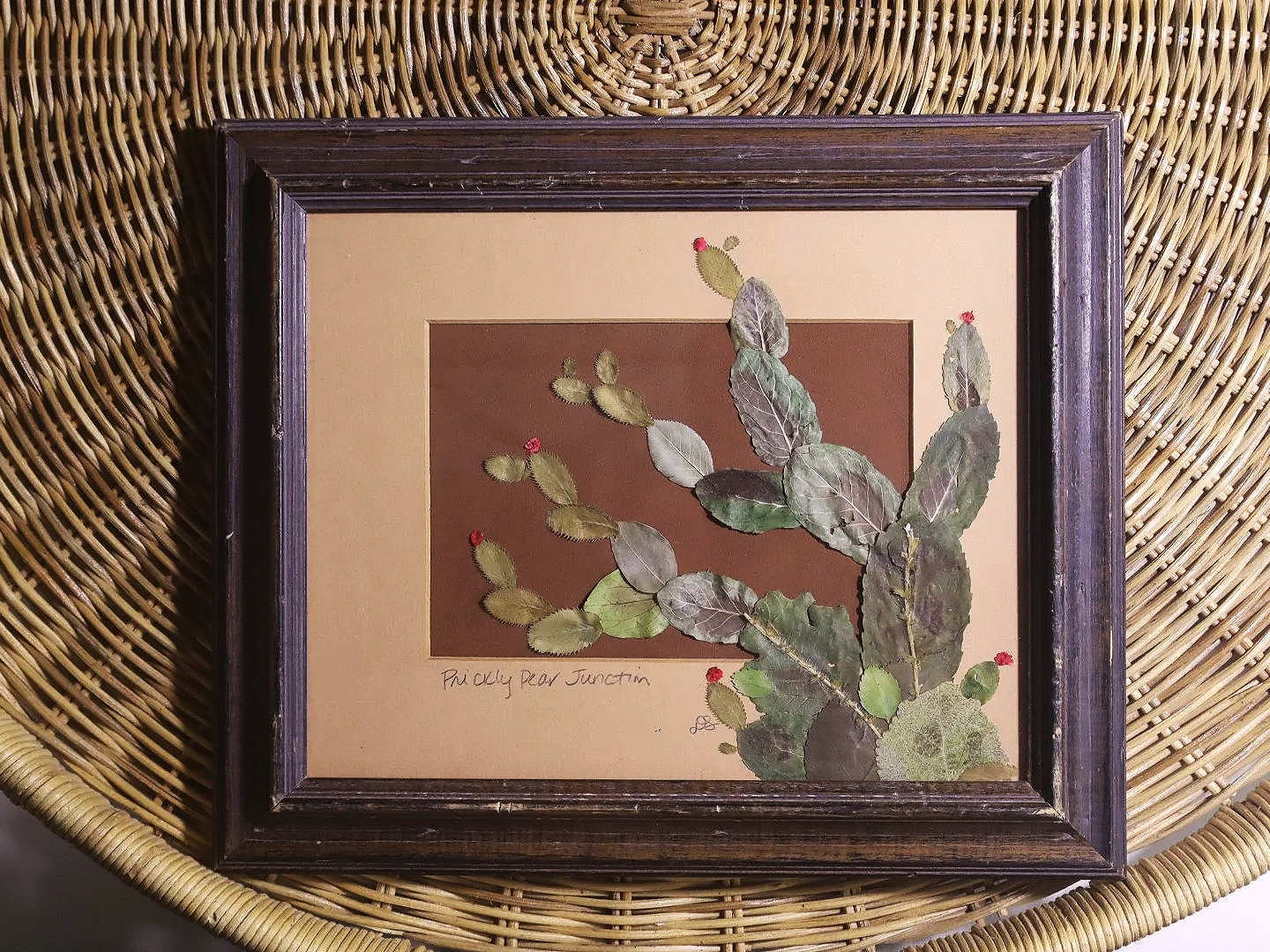 Prickly Pear Junction — Pressed Flower Art By Dede