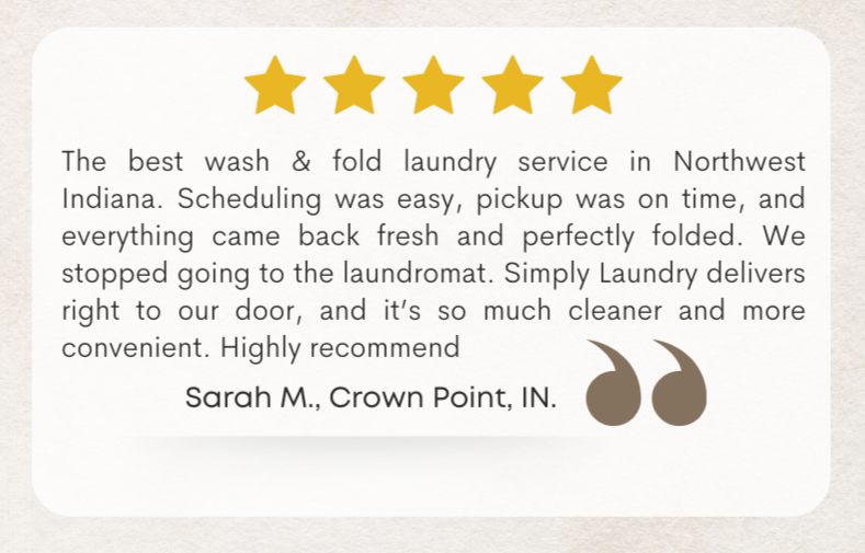 Simply Laundry | Pickup & Delivery Wash & Fold Service in Northwest Indiana
