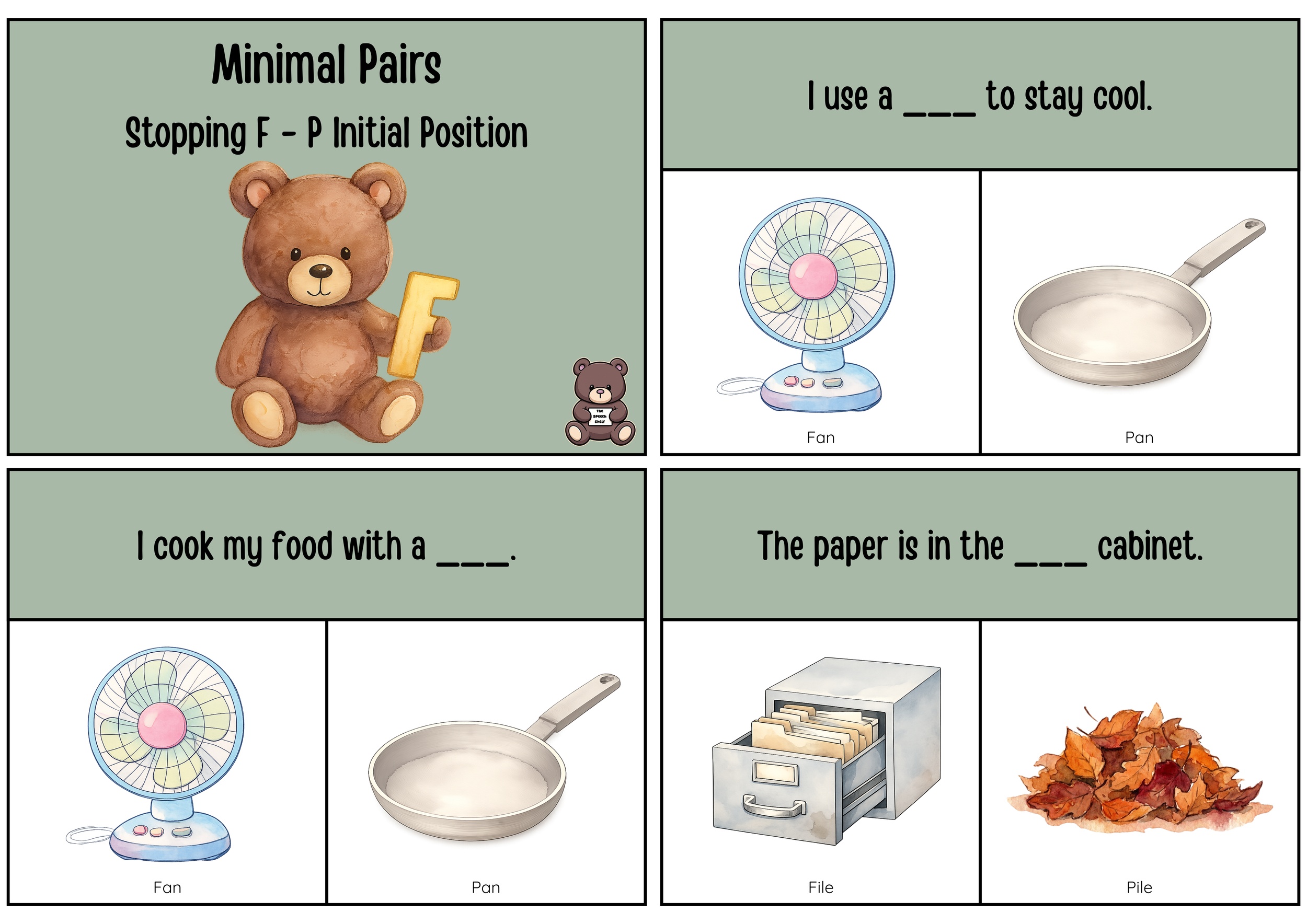 Materials — Thespeechshelf