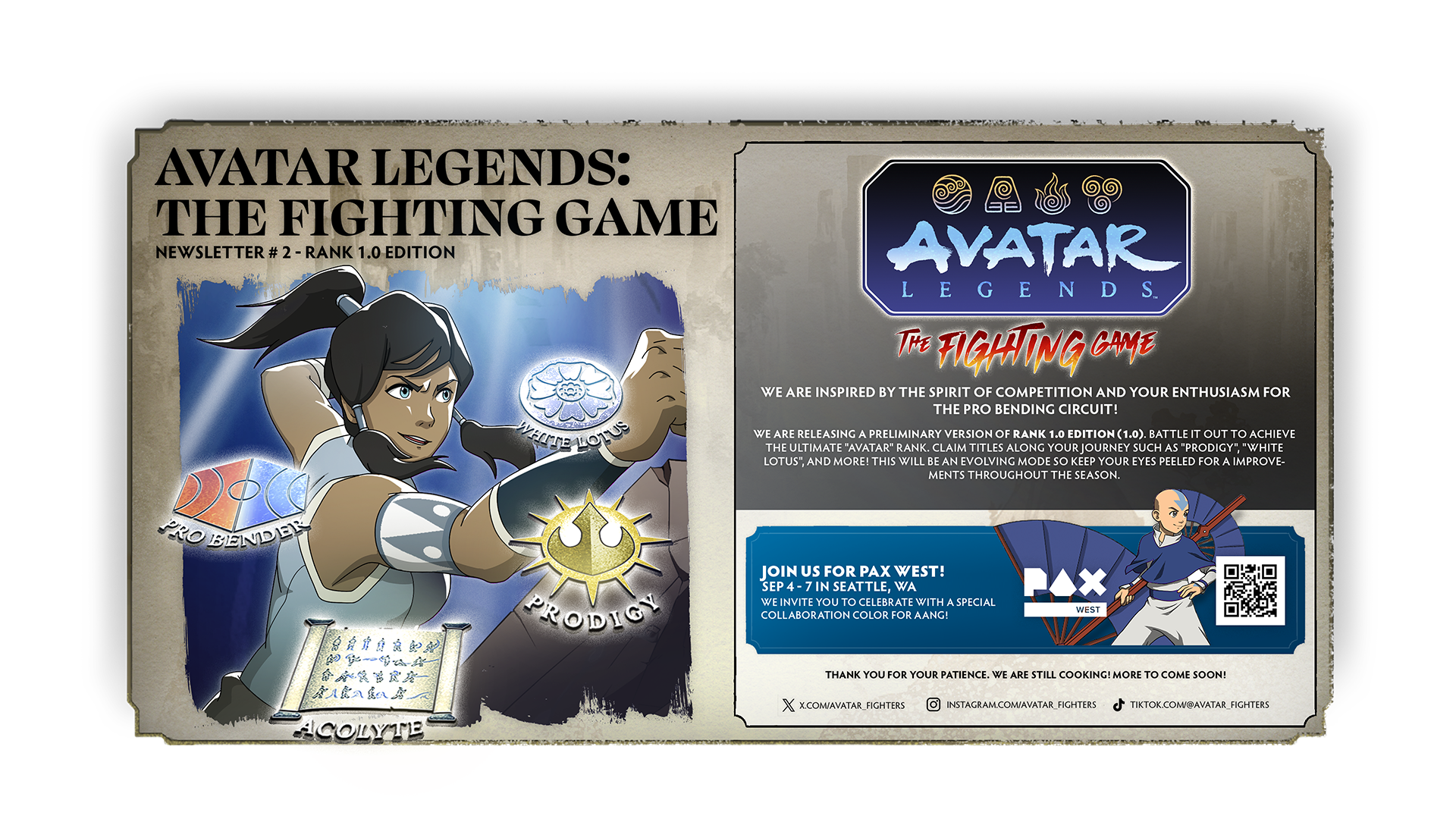 Patch Updates — Avatar Legends: The Fighting Game