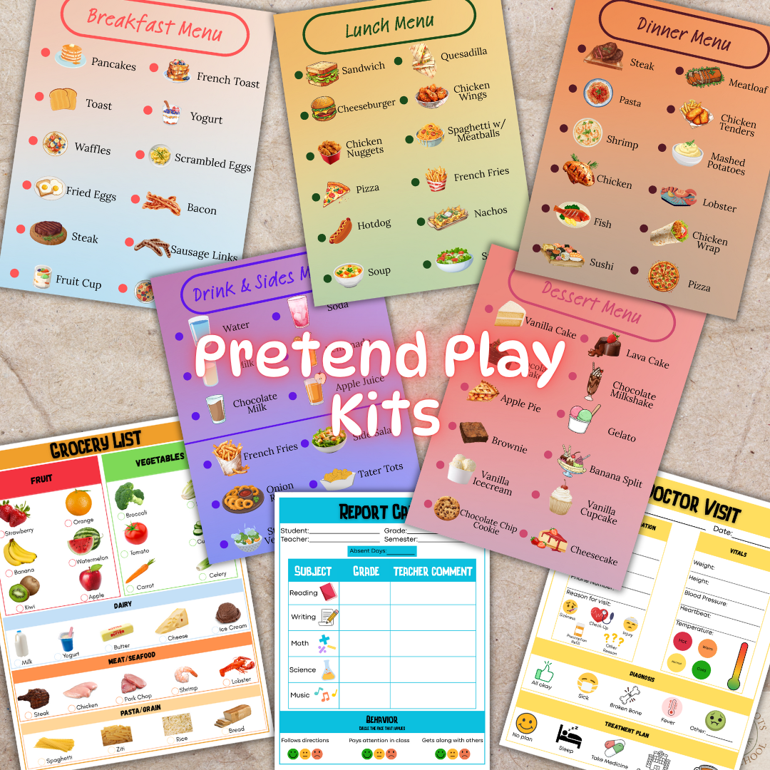 Pretend Play Bundle (Digital Download) — Raising Roots Homeschool
