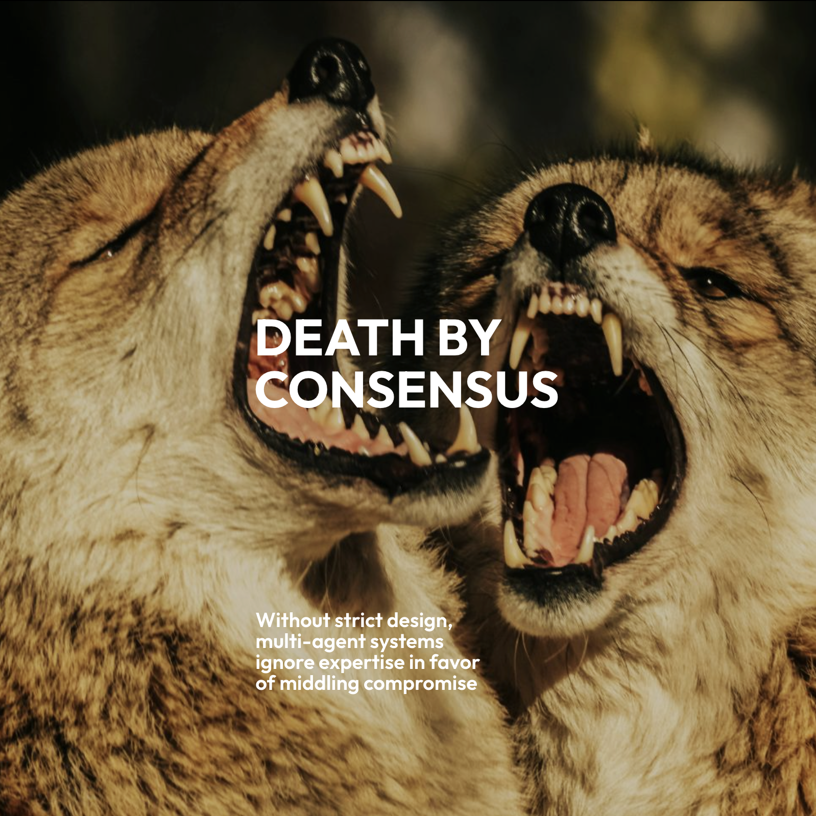 Death by consensus — NICE WORK