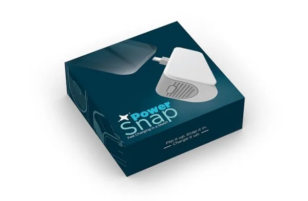 PowerSnap: Compact Portable Charger with Flip-up Connector | Effortless ...