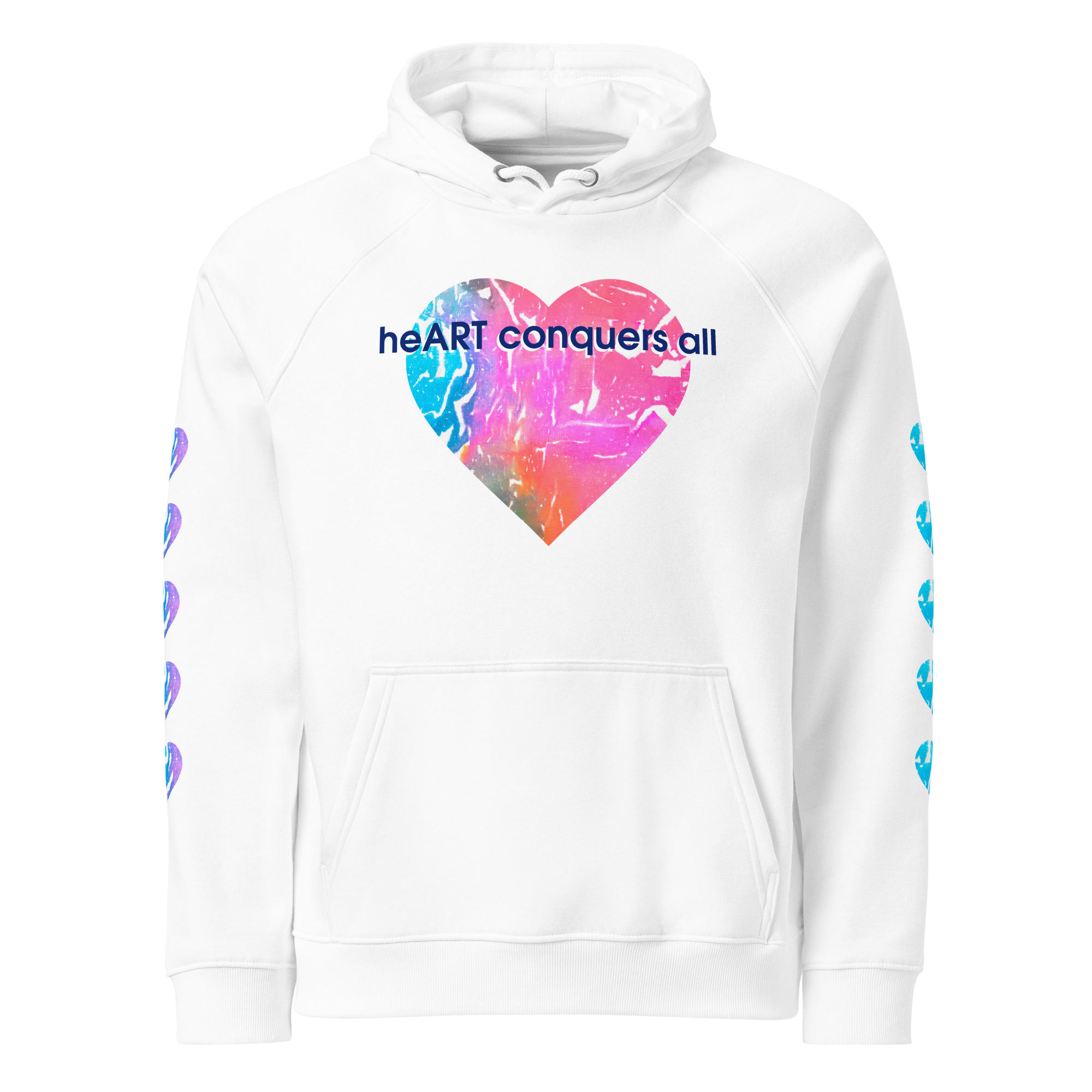 Unisex Eco Raglan Hoodie - Let Your Heart Shine by Harold Otis & the ...