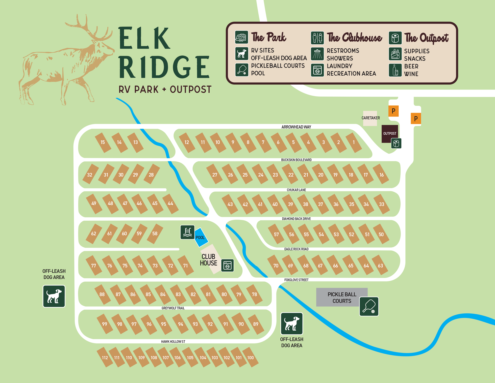 Park Map | Discover & Plan Your Visit Today — Elk Ridge RV Park