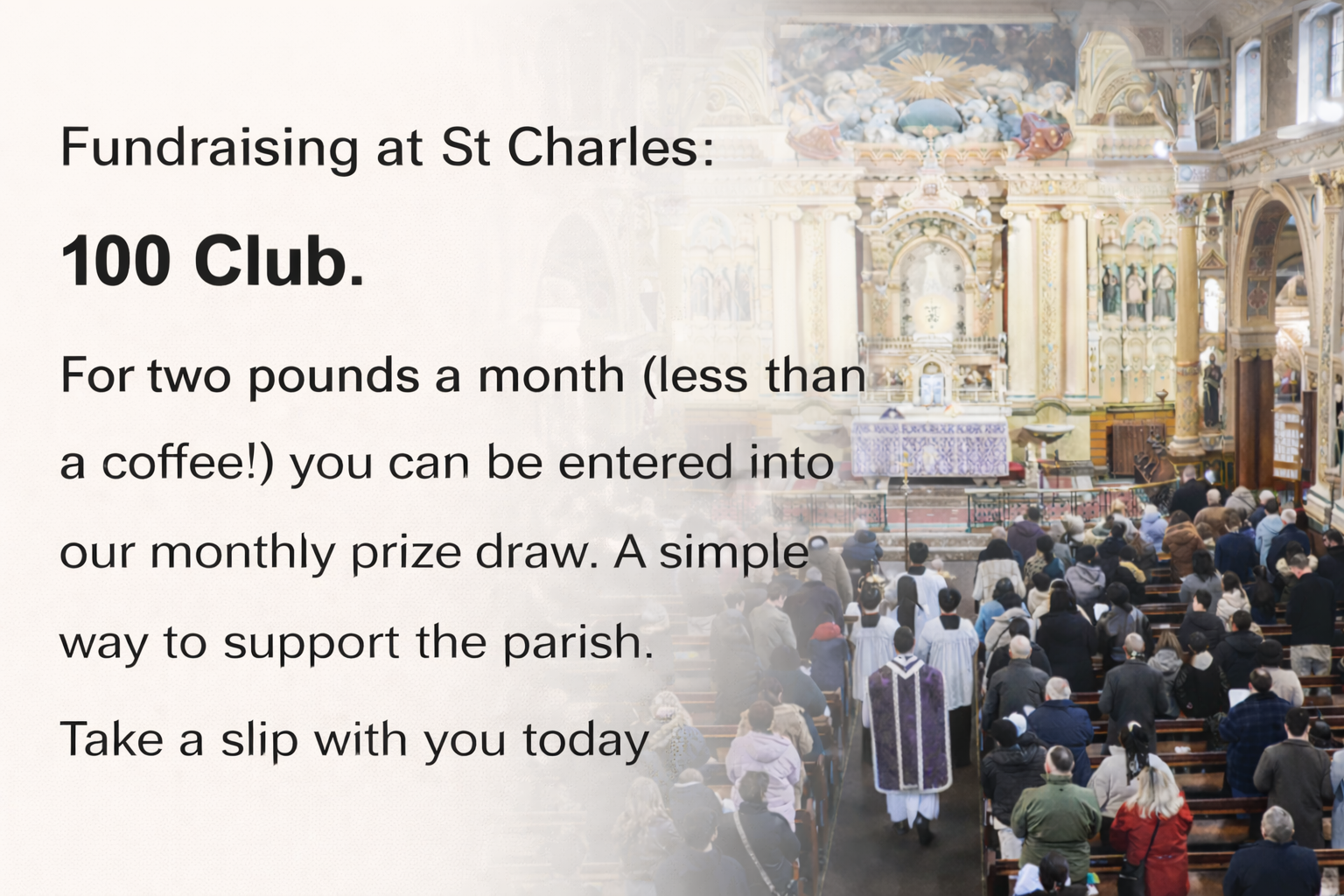 The St Charles 100 Club — St Charles Borromeo Church