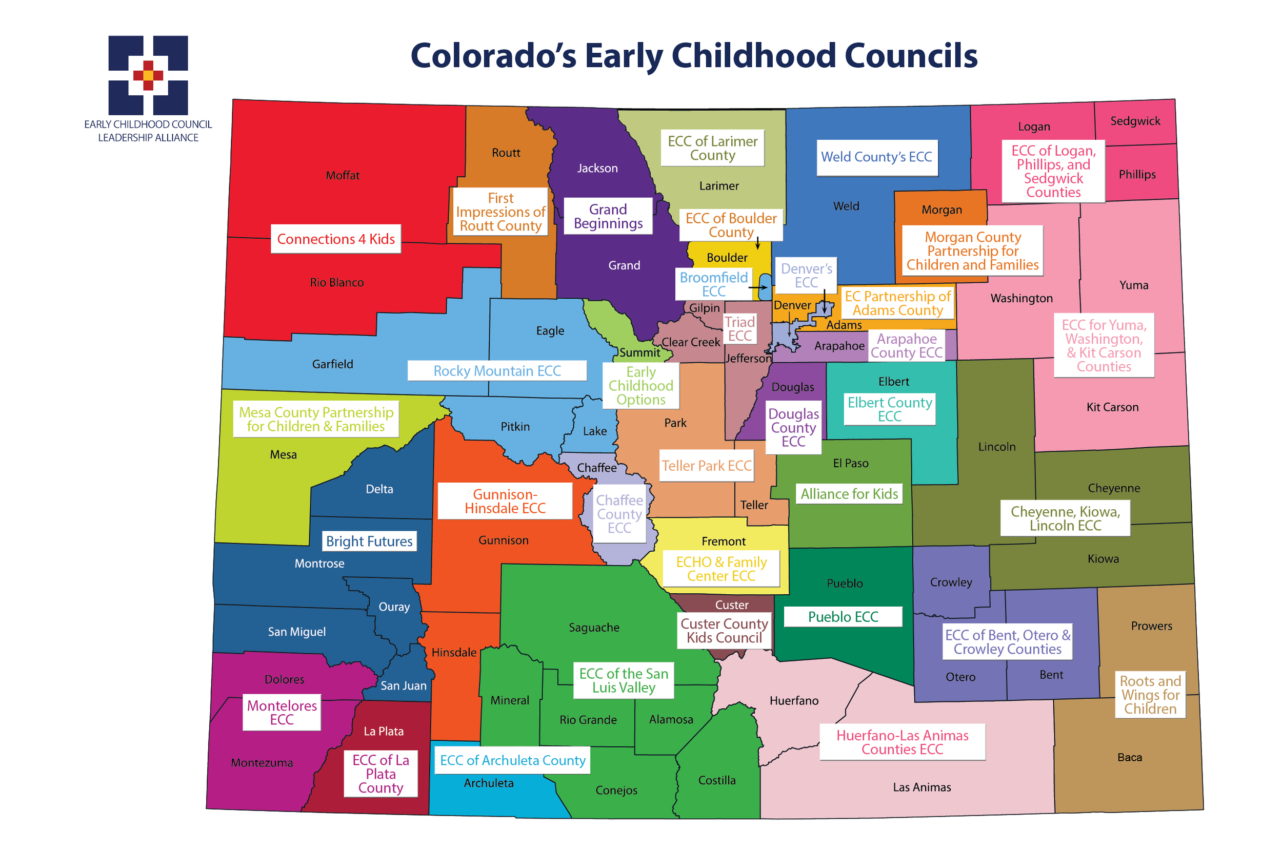 Colorado Early Childhood Council Map — Early Childhood Council ...