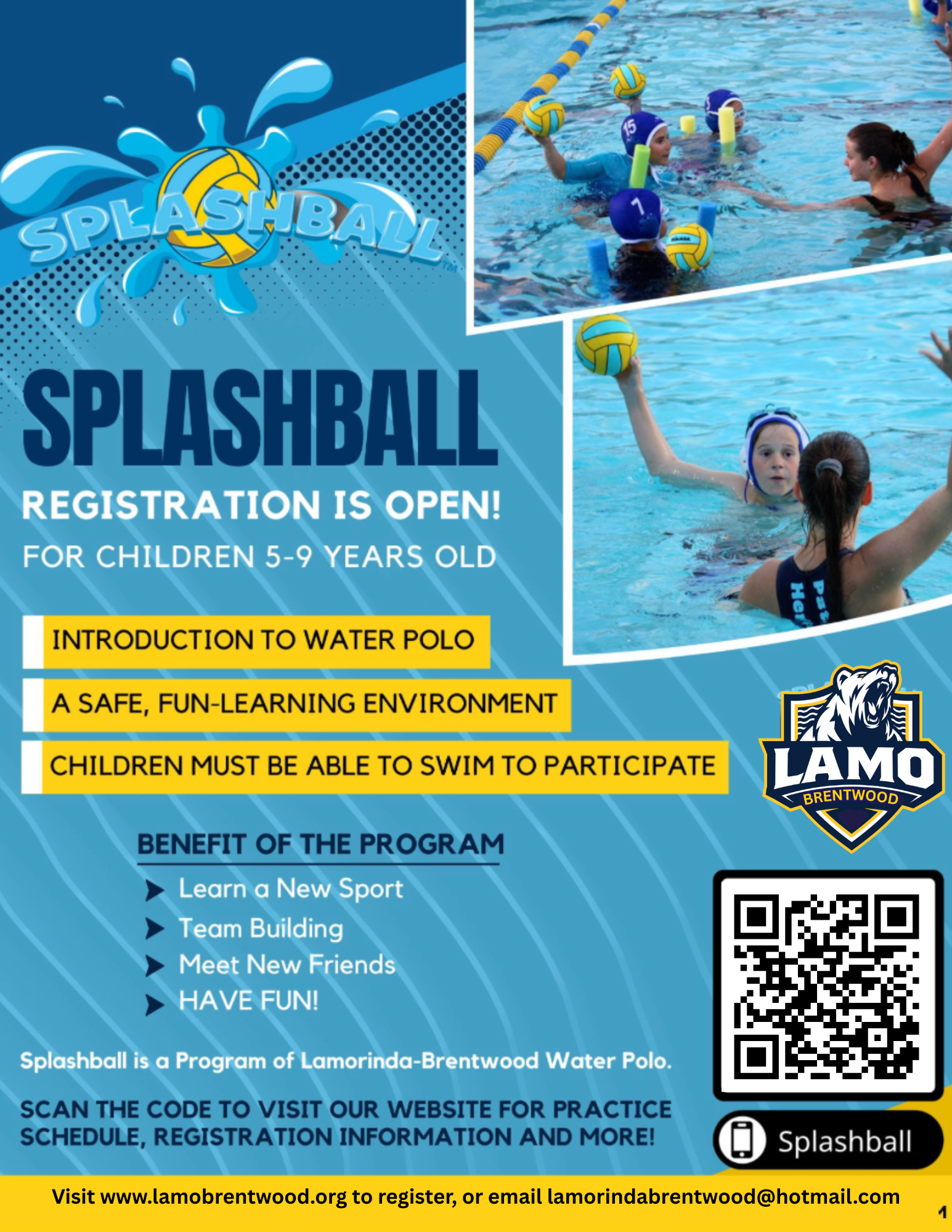 Splashball — Brentwood LAMO Water Polo Club