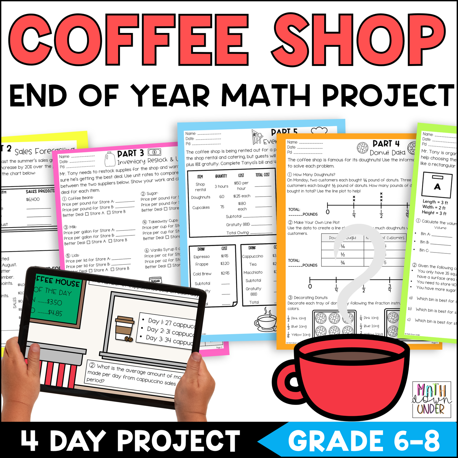 10 FUN End of Year Math Projects for Middle School That Still Count as ...