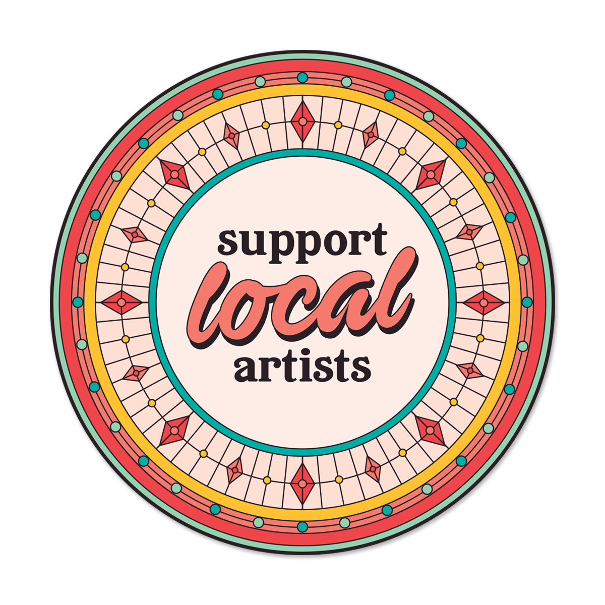 Support Local Artists Sticker — Gab & Co.