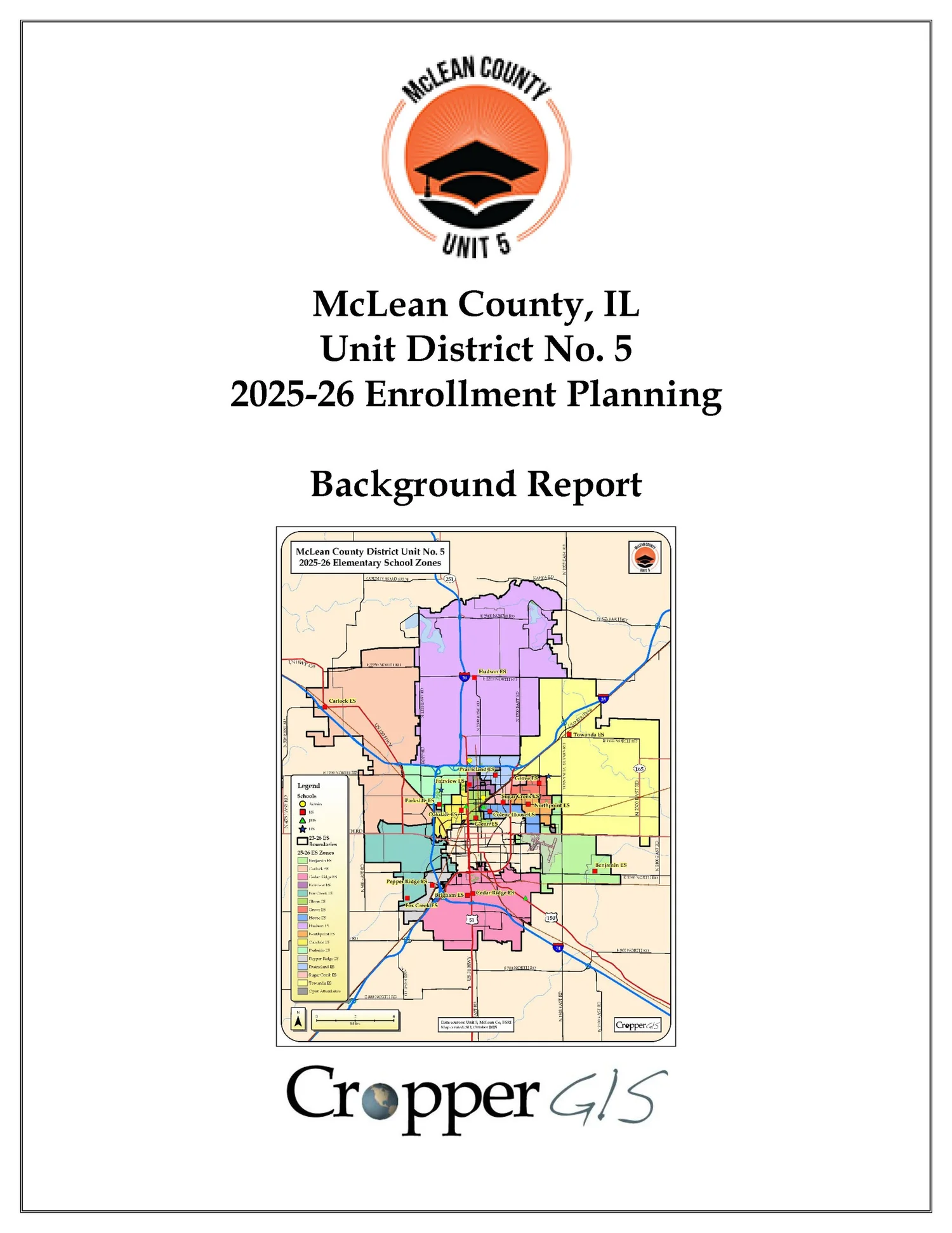 McLean County Unit District No. 5 Enrollment Planning - 2025-26
