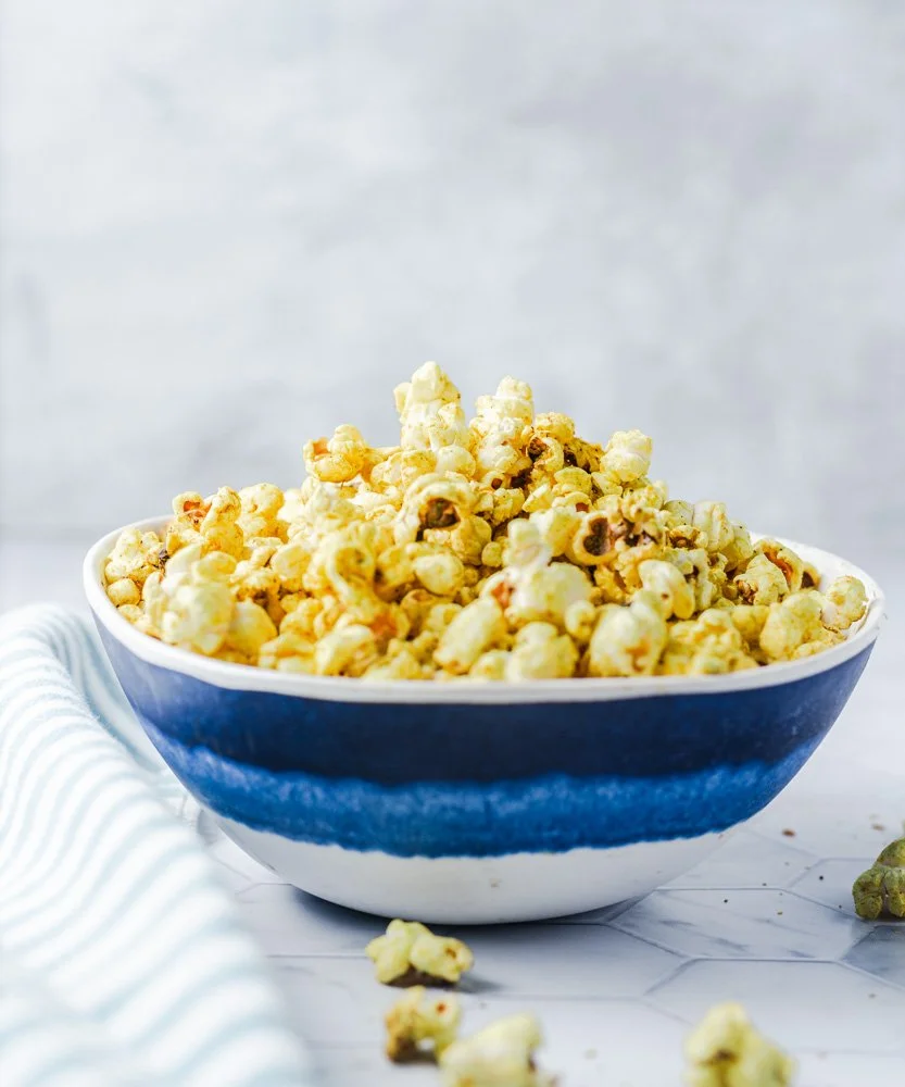 Turmeric Popcorn with Ghee — Maple Chutney