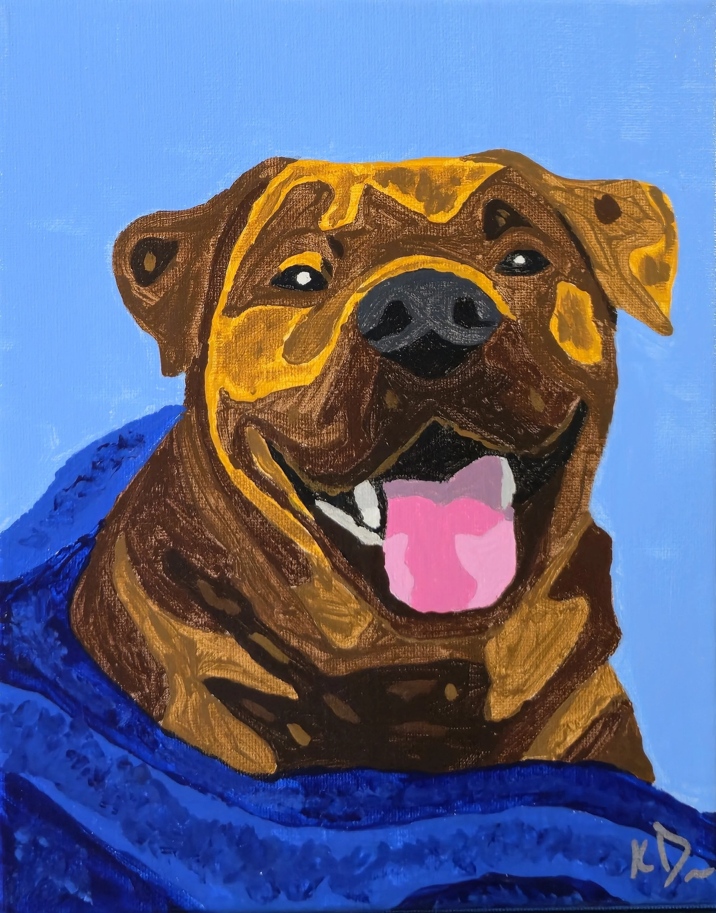 Tavi 2 - 8 × 10 Original Painting — Artavi Studio