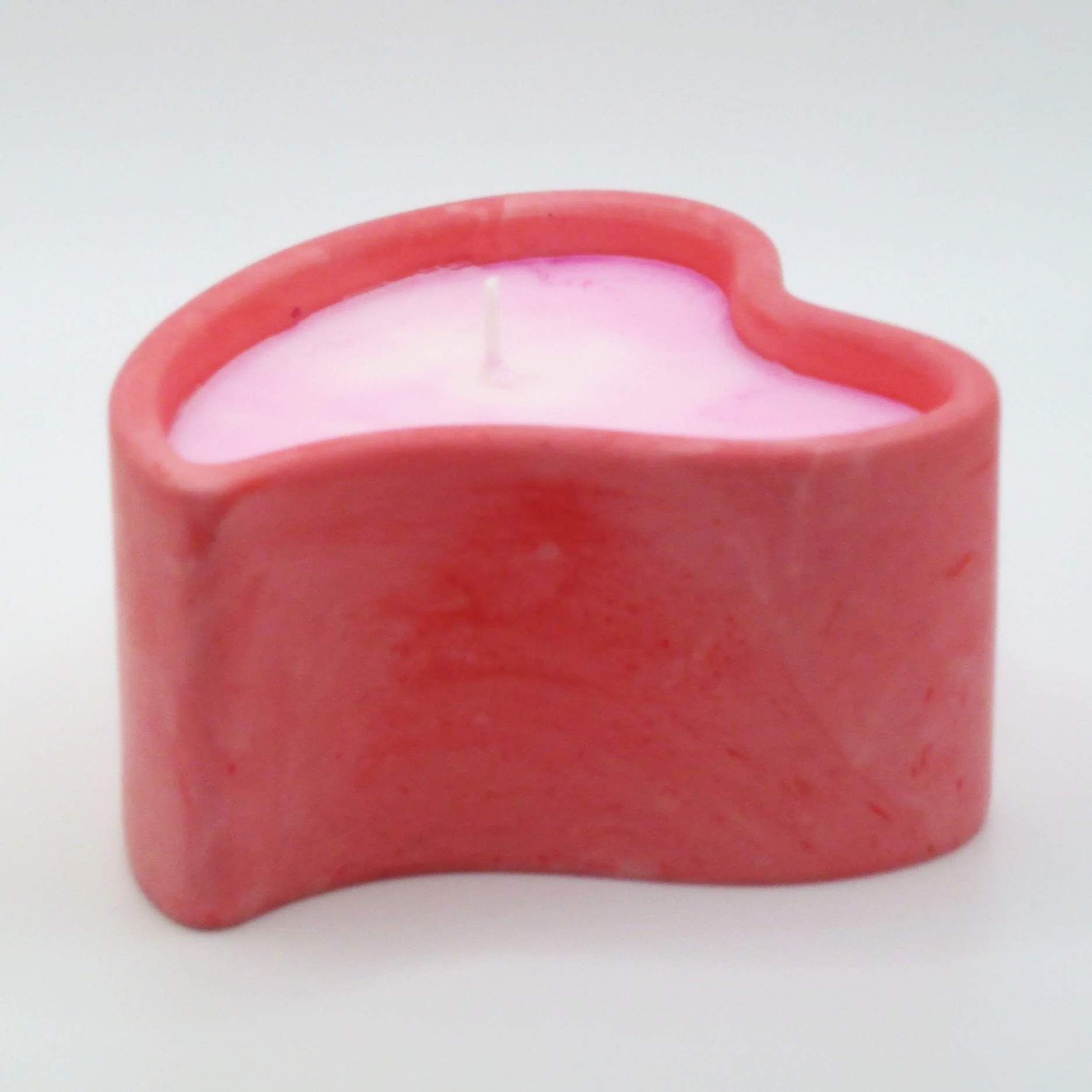 Heart-Shaped Lavender & Vanilla Soy Candle | Hand-Poured Artisan Gift ...