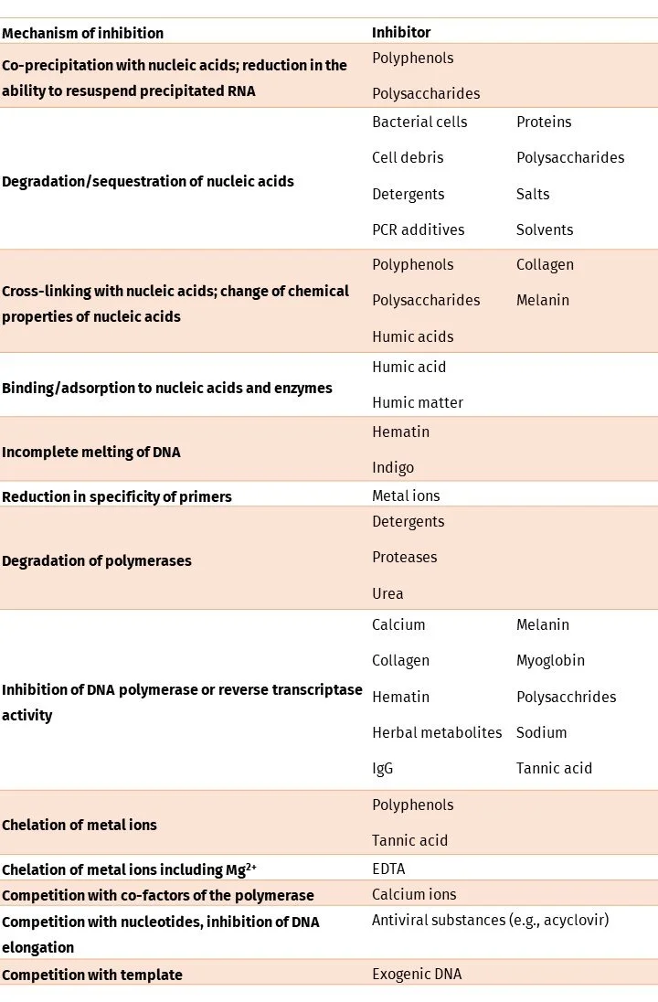 Inhibit inhibition: PCR inhibition and how to prevent it — BioEcho Life ...