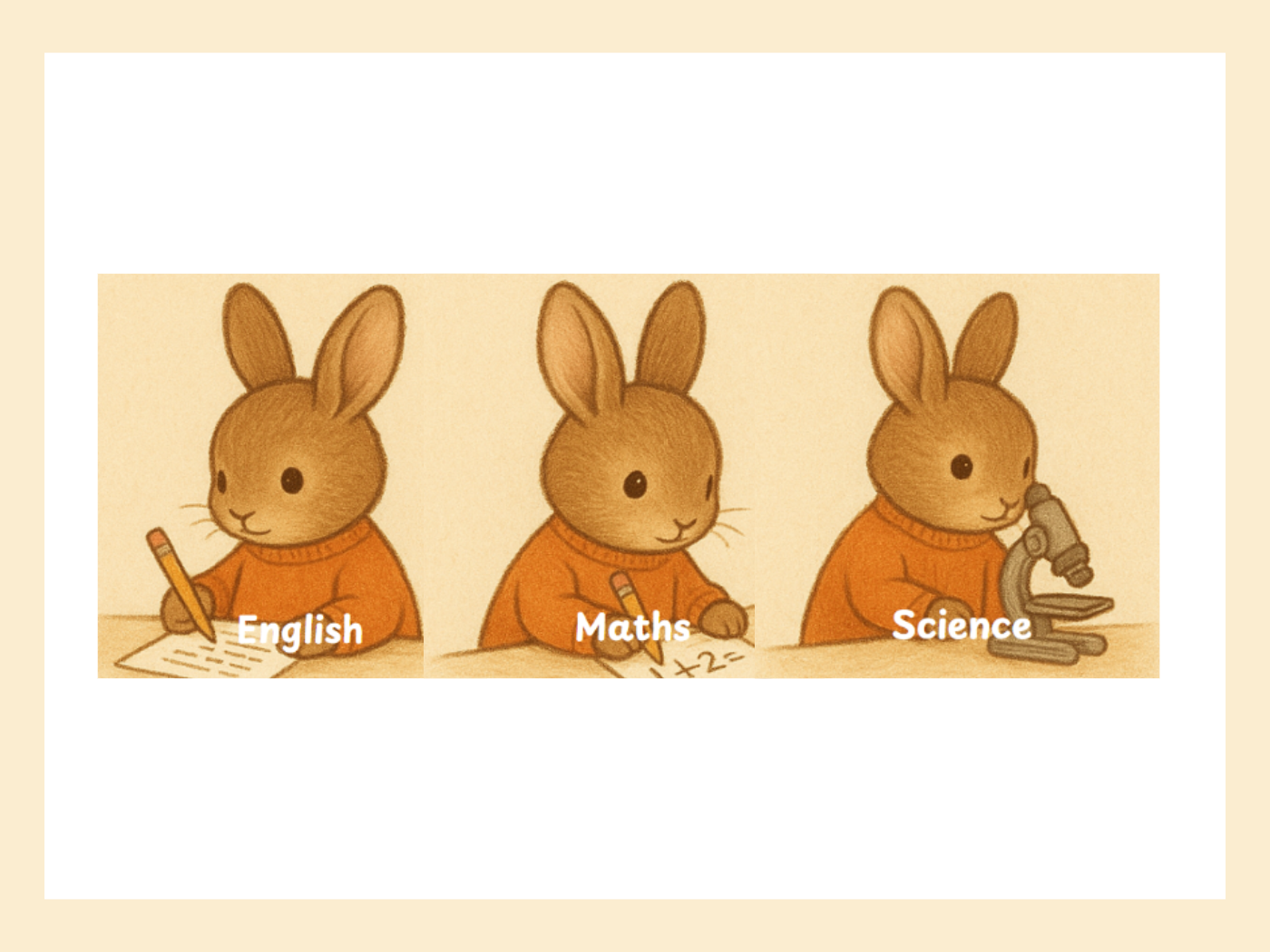 Classroom: Woodland rabbit visual timetable — Lumi