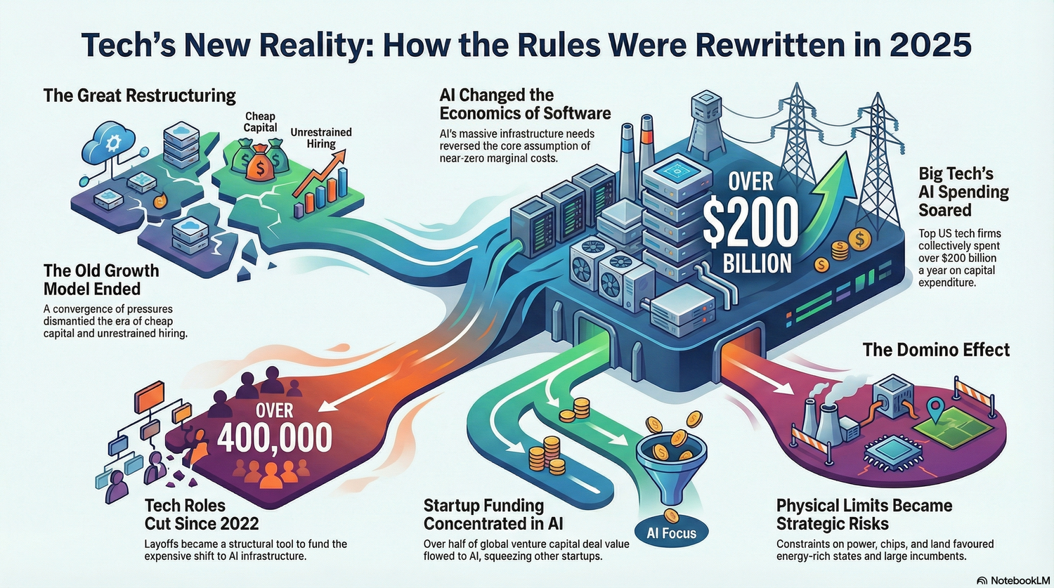 Why Tech Felt Harder in 2025: AI, Layoffs, VC and Power — The-Source Code